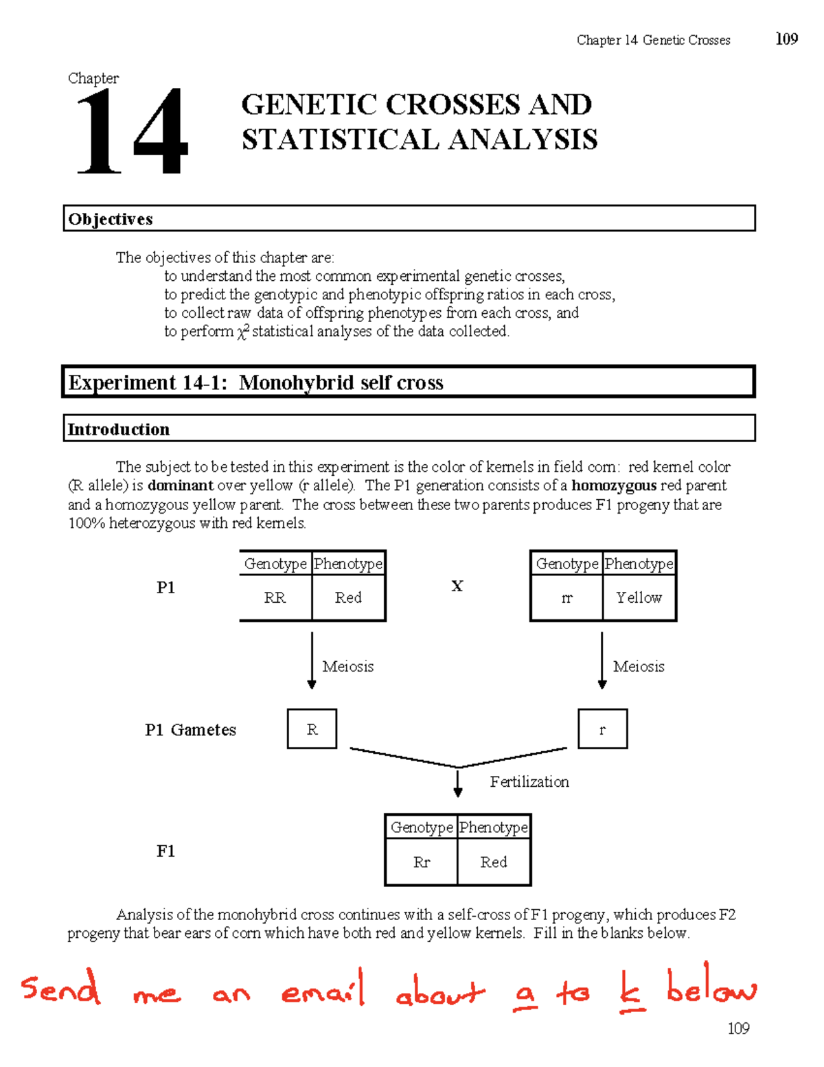 Chi Squared Analysis of Monohybrid and Dihybrid Crosses - Genetics Lab ...
