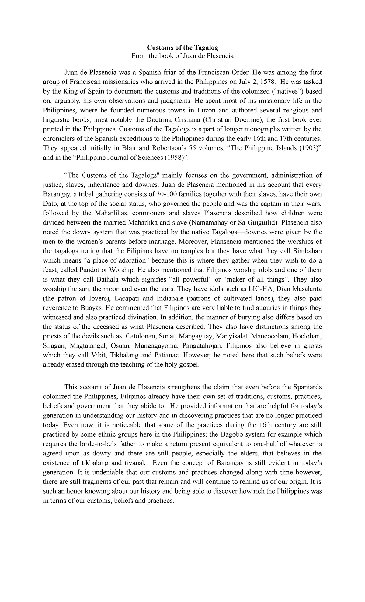 Kartilya ng Katipunan Content and Contextual Analysis - Readings in ...