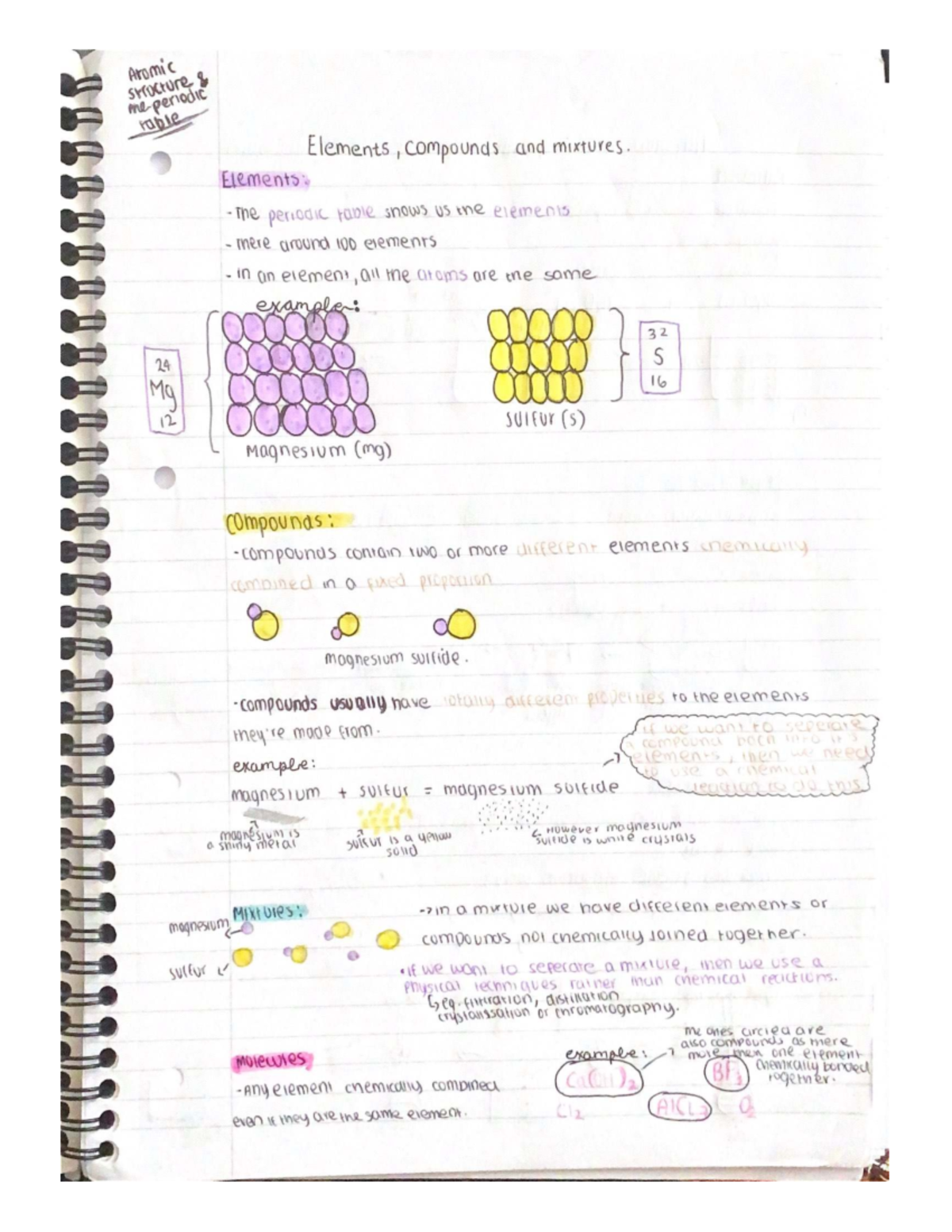Chemistry Paper 1: Elements, Compounds, and Mixtures Overview - Studocu