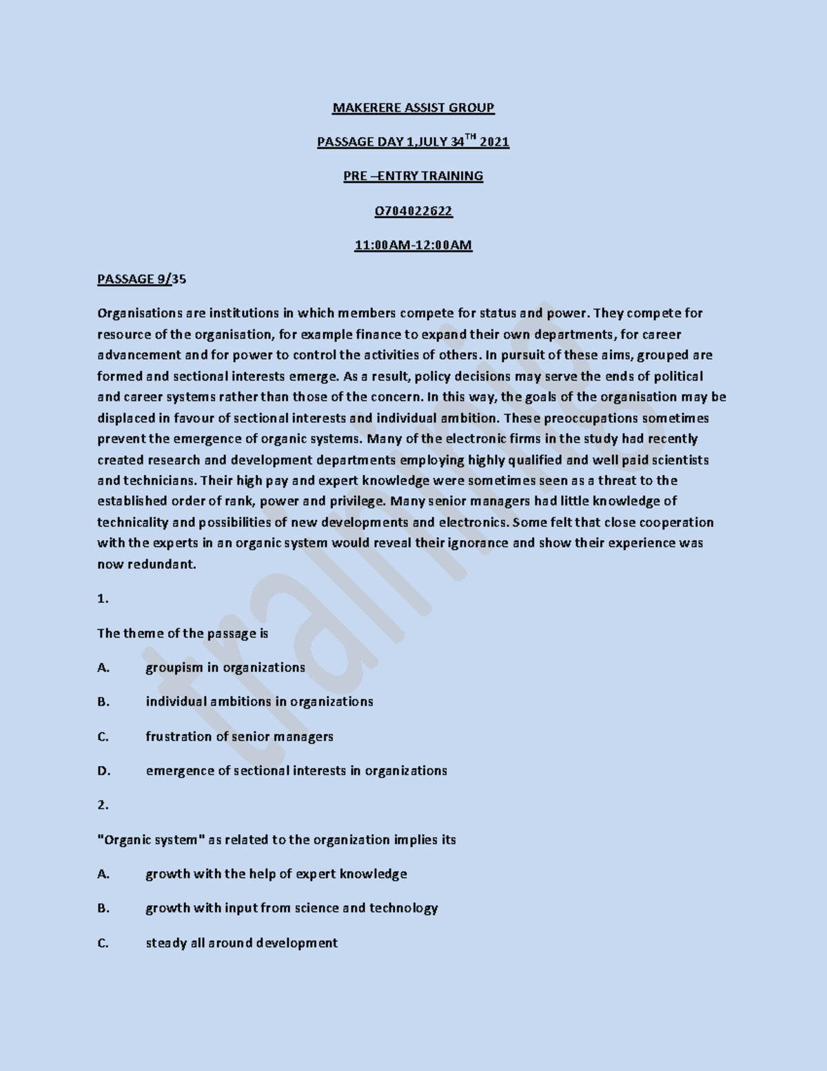 LAW INTRODUCTION YEAR 1/PRE ENTRY APPROACH FOR YEAR ONES/SEMESTER 1 ...