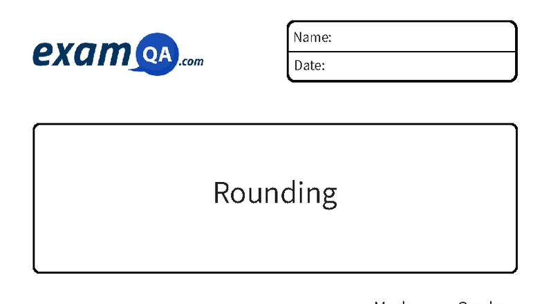 GCSE Maths Rounding Worksheet 3: Practice Questions - Studocu