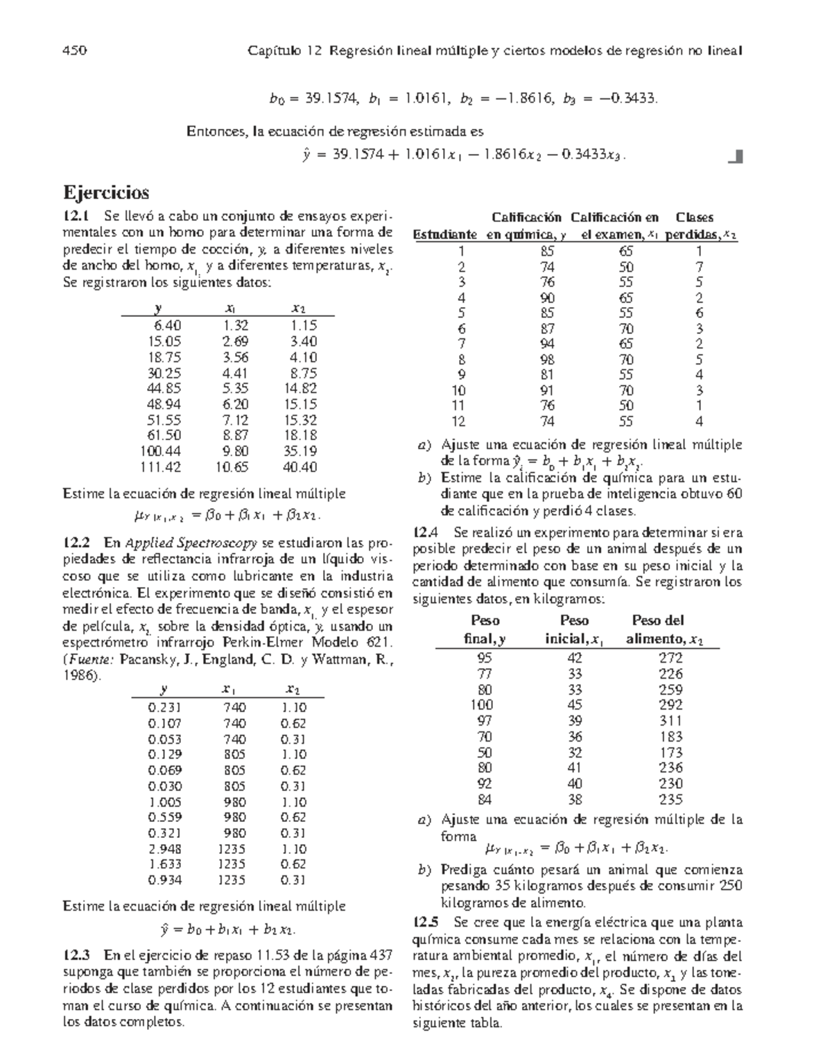 Regresión Lineal Múltiple y Modelos No Lineales - ESTAD-472 - Studocu