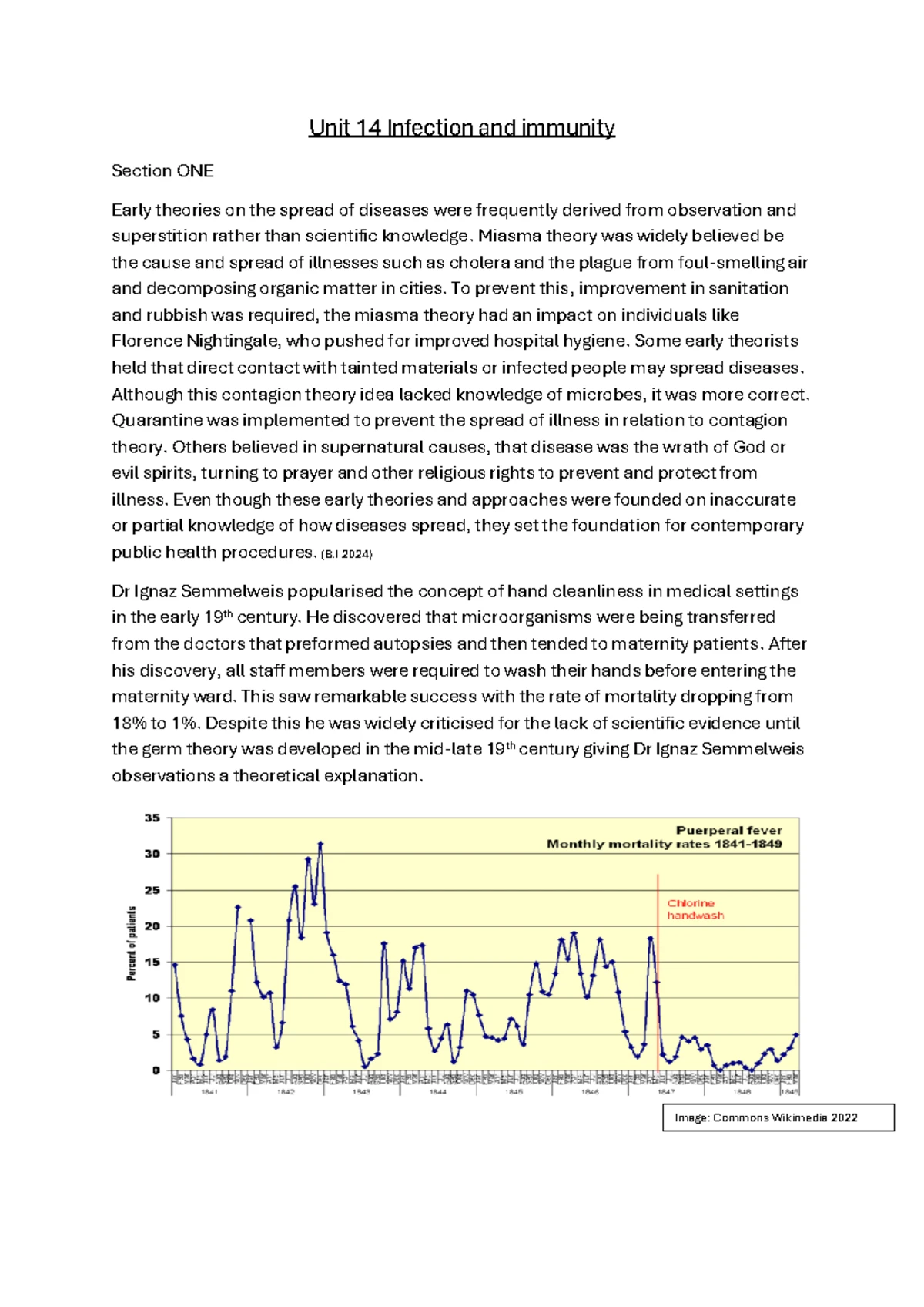 UNIT 17: Infection and Immunity - Illustrated Report Analysis - Studocu