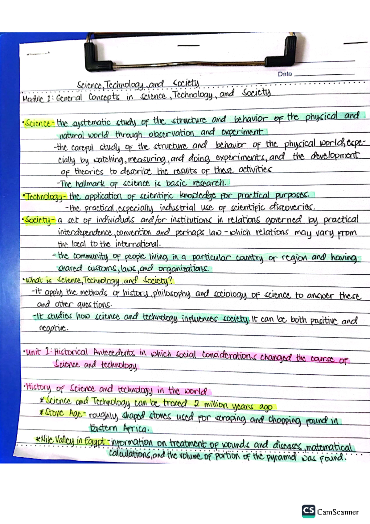 STS-MID - Study Notes for STS Midterm Exam - Studocu