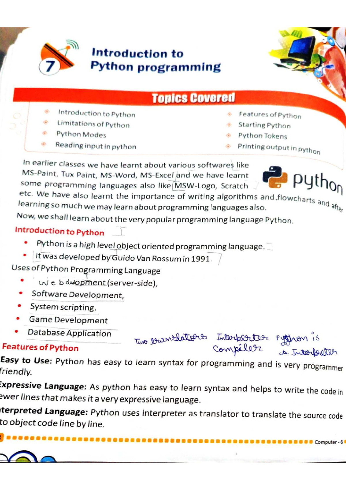 Introduction to Python Programming: Key Features & Basics (CS101) - Studocu