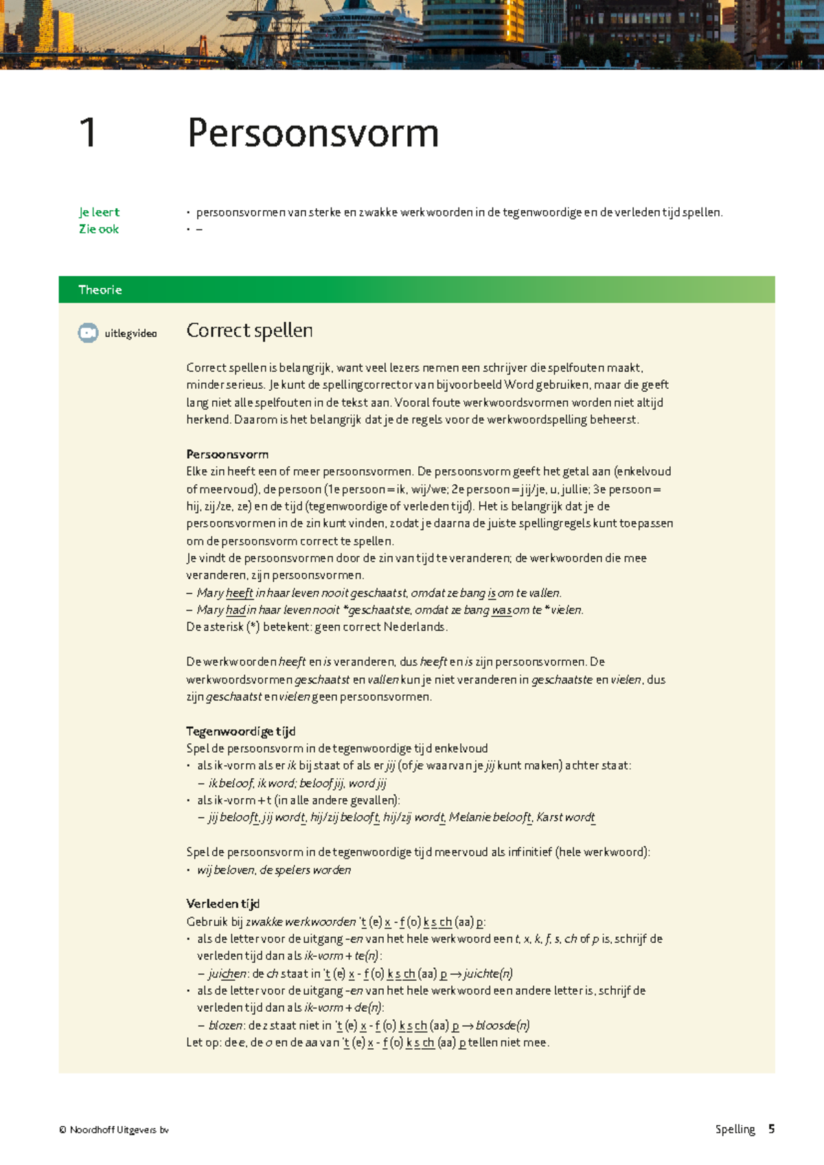 Nederlands H7: Spelling van Persoonsvormen en Werkwoordsvormen ...