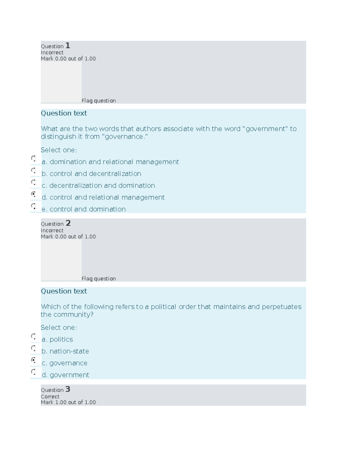 POL GOV 124 Week 1-10 Quiz Questions and Answers - Studocu