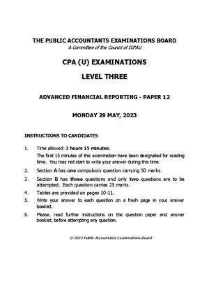 CPA Paper 12 Advanced Financial Reporting - PUBLIC ACCOUNTANTS ...