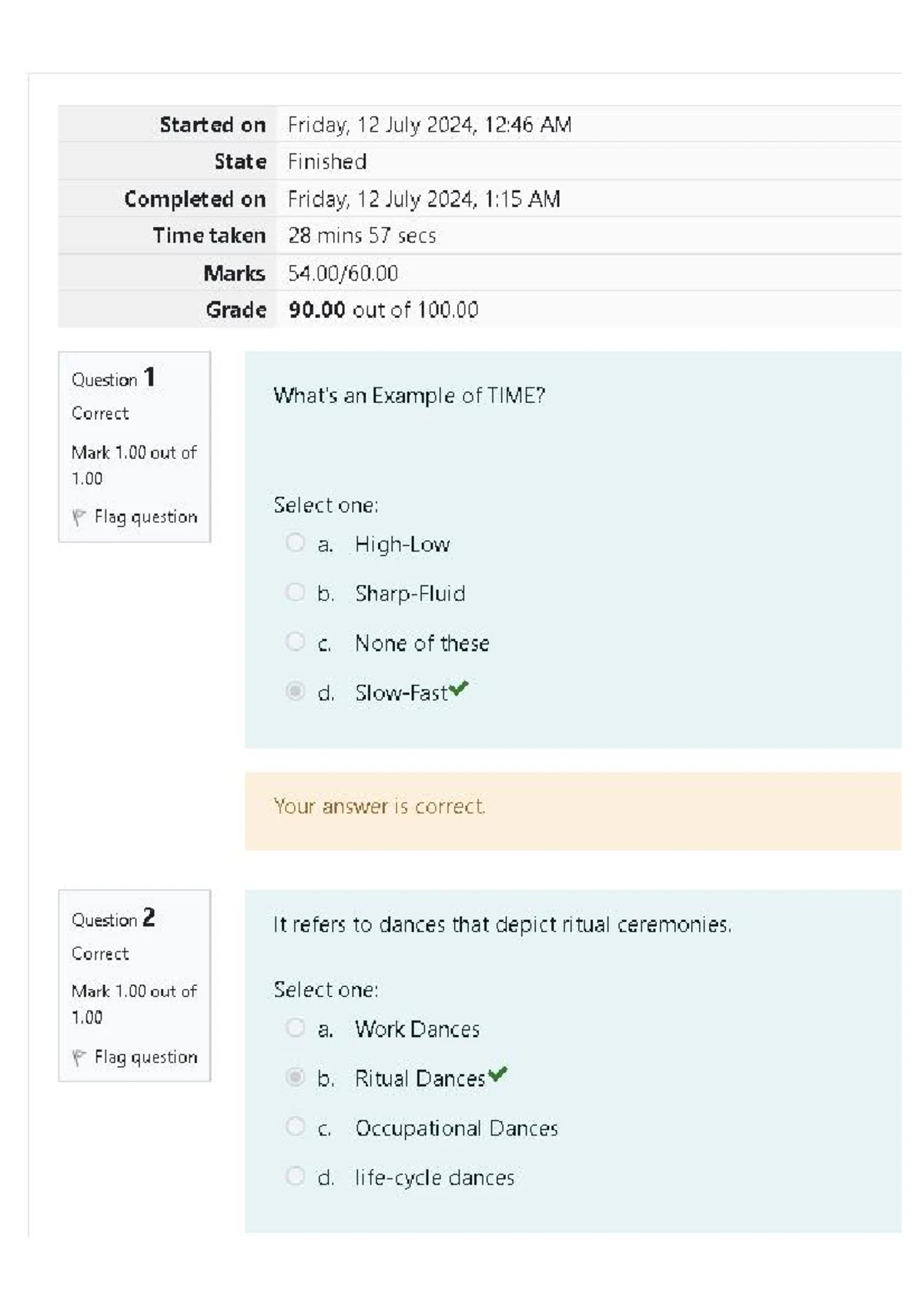 P.E Prelims 1-60 - UGRD-PHYED6105 Physical Activities Toward Health and ...