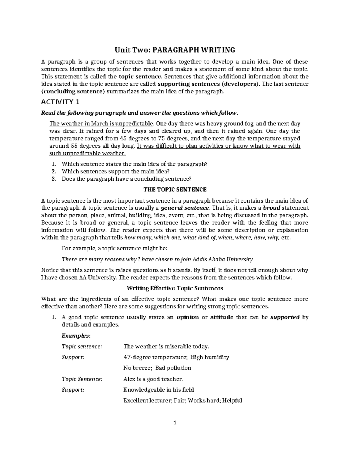 Basic Writing Skills -2 & 3: Effective Paragraph Development Guide ...