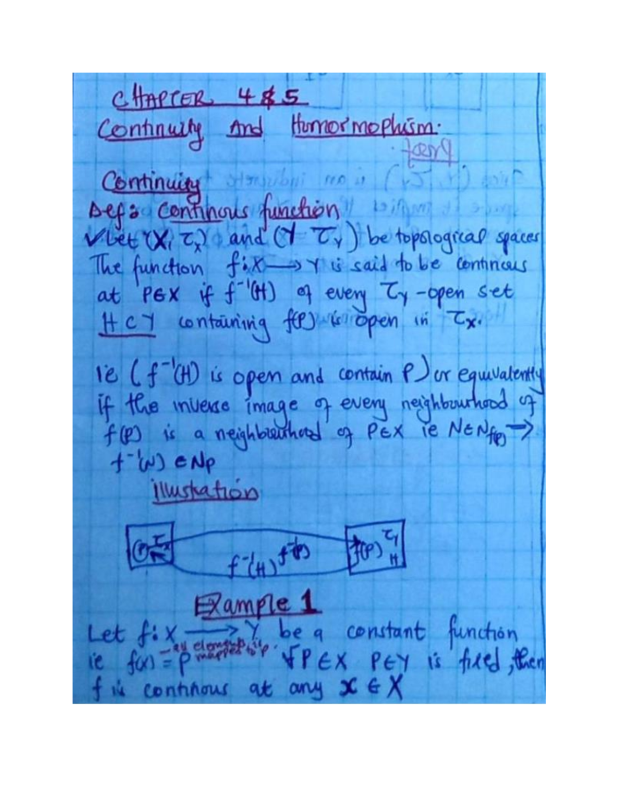 MATH 401@Final Exam Notes on Continuity and Homomorphism - Studocu