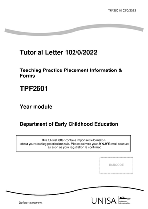 Amended TPS2601 2024 Tutorial Letter 101 - TPS2601/TL101/0/ Tutorial ...
