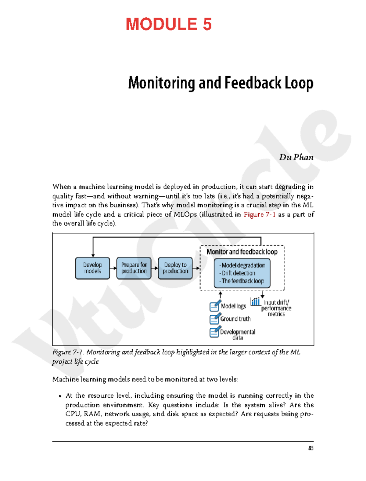 DE&MLOps (BAD714C) Module 5: Chapter 7 - Monitoring & Feedback Loop ...