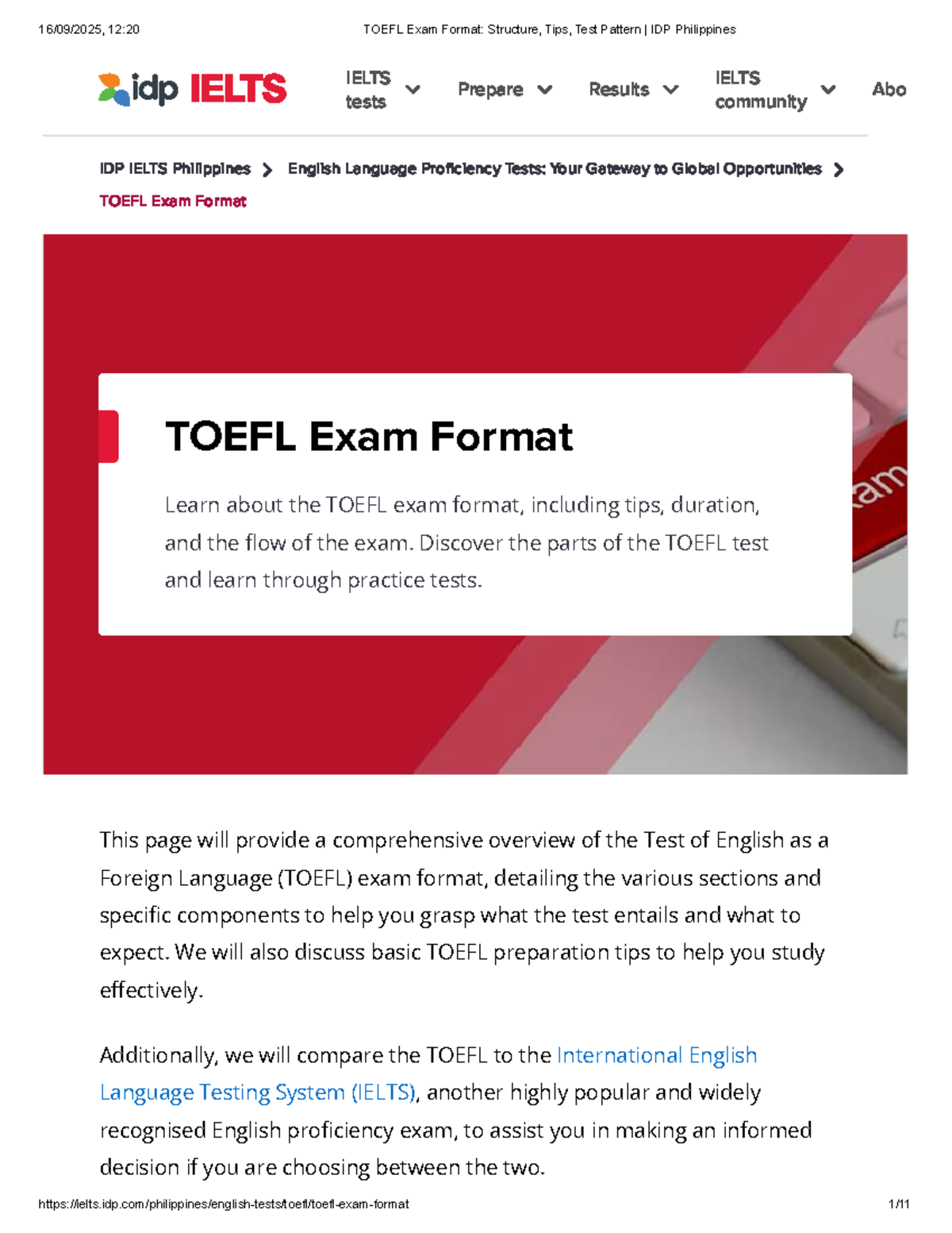 TOEFL Exam Format: Structure, Tips & Test Pattern Overview - Studocu