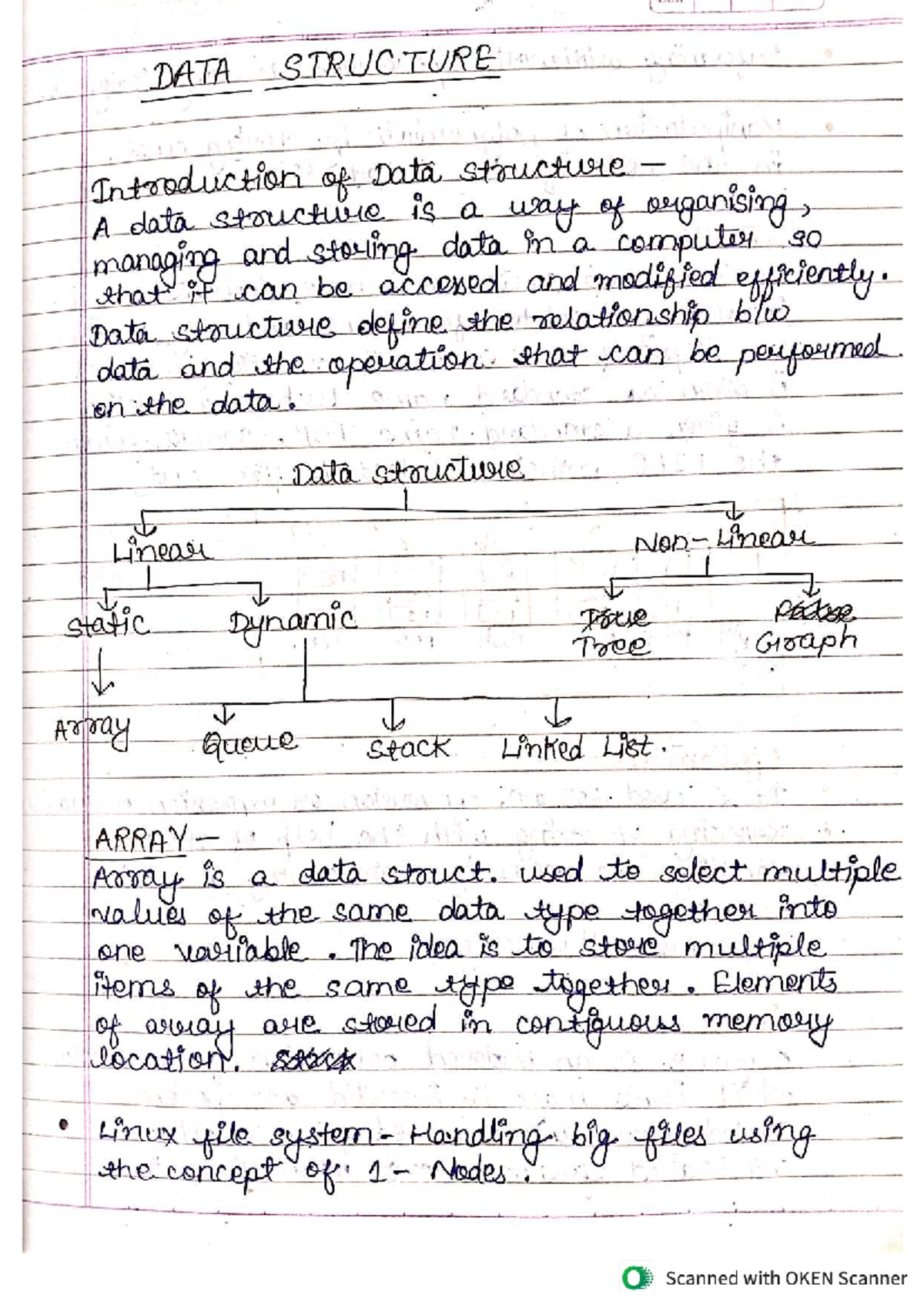 DATA STRUCTURE: Comprehensive Overview and Key Concepts - Studocu
