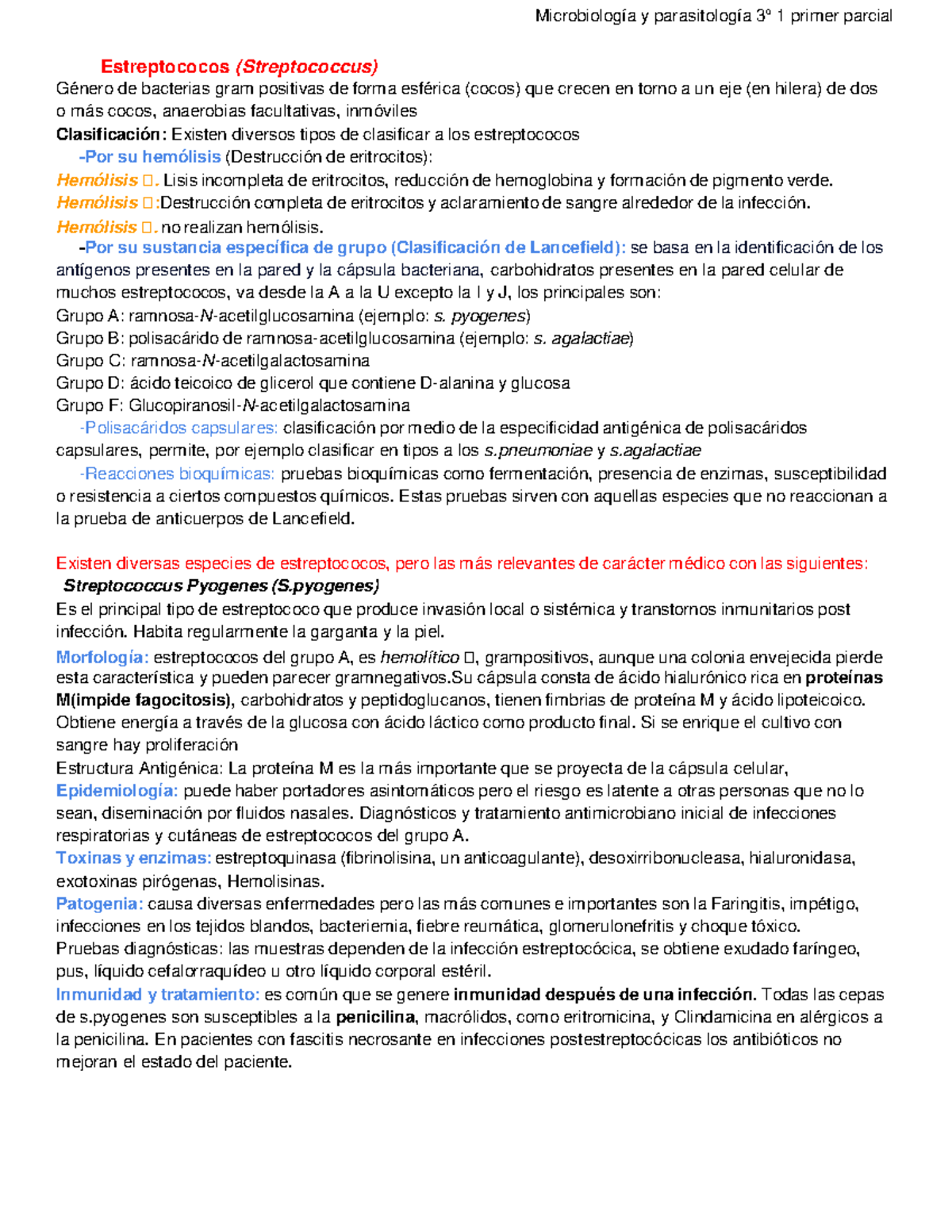 Estreptococos (Streptococcus) - Microbiología y Parasitología 3° 1er ...