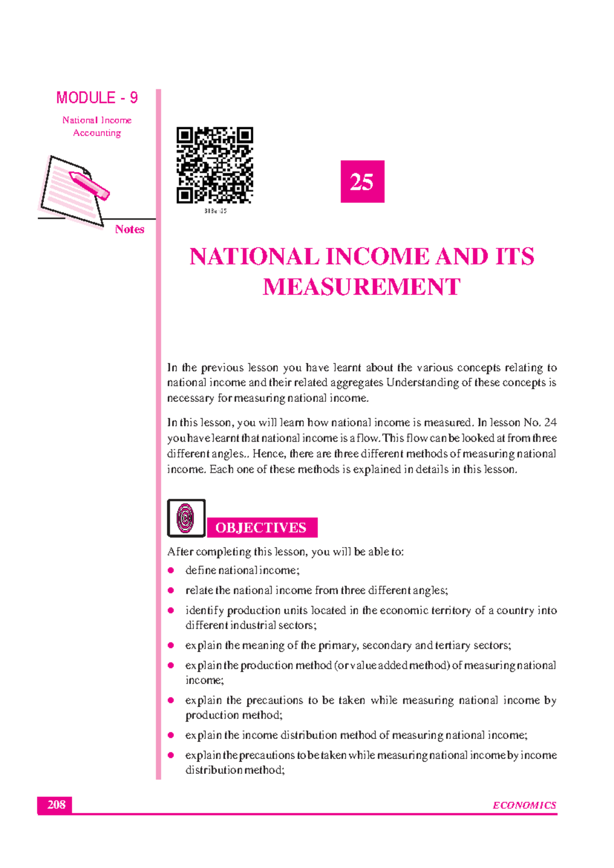MODULE 9: National Income Measurement & Accounting Notes - Studocu
