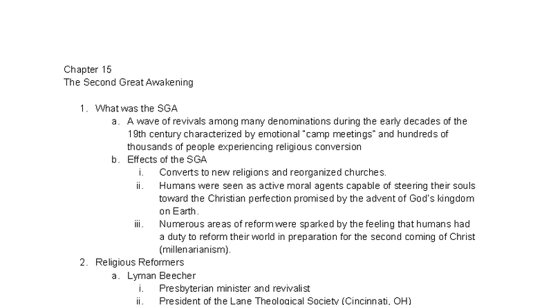 Chapter 15: Key Developments in 19th Century Social Reform Movements ...