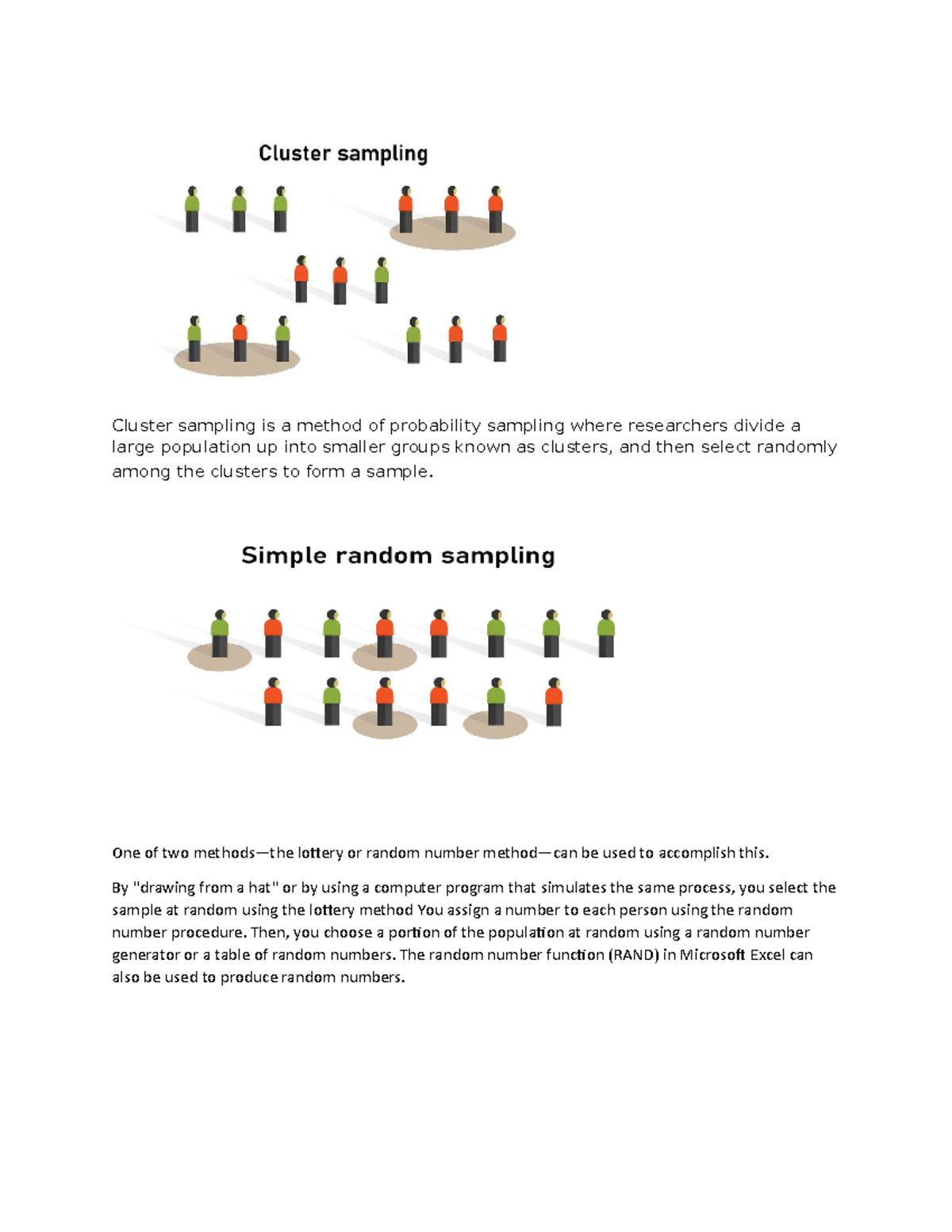 Sampling - help - Cluster sampling is a method of probability sampling ...