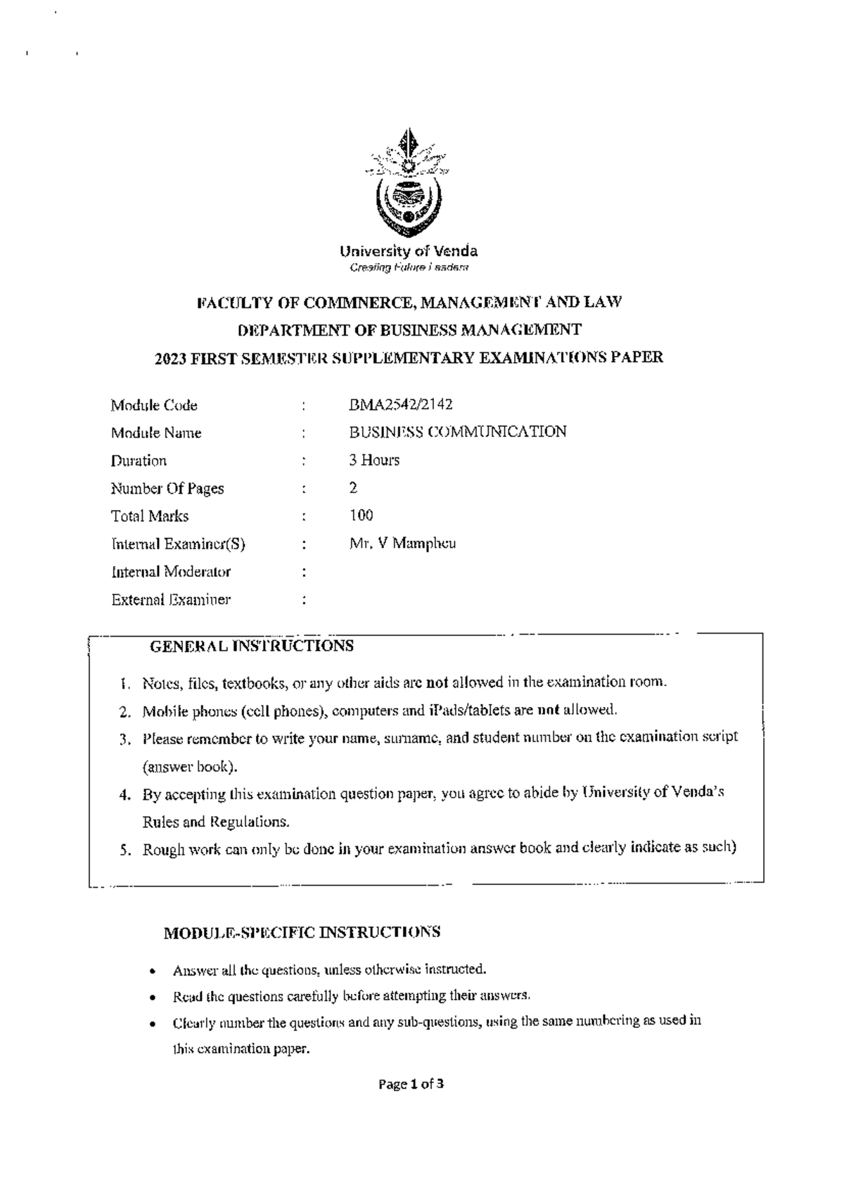 93187 - Personnel Training N5 – Module 1 – Training and development in ...