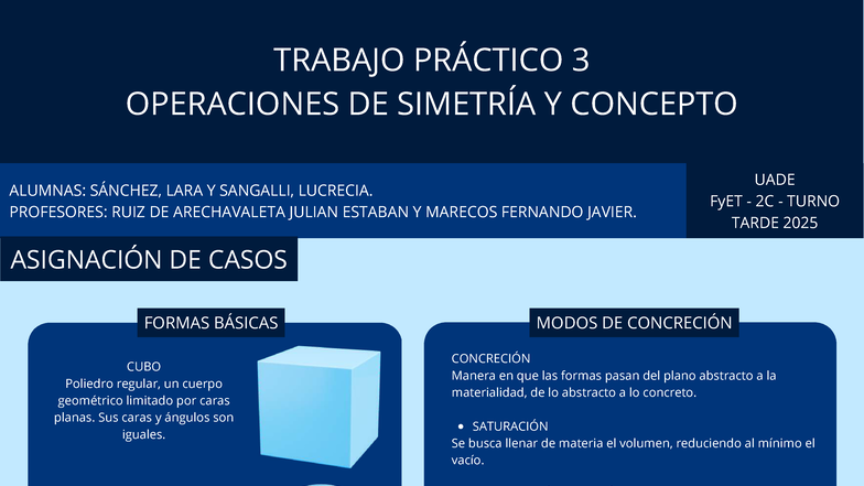TP 3 - Operaciones de Simetría y Concepto en Geometría - Studocu