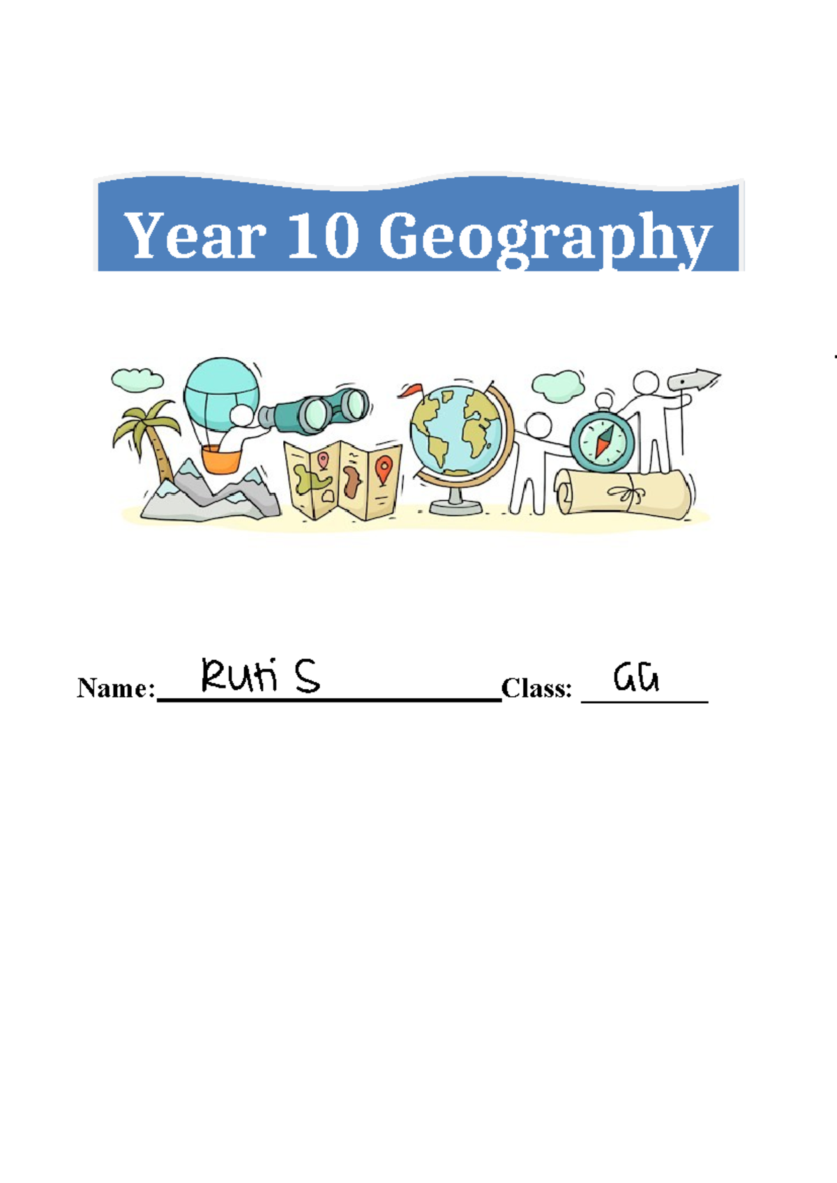 Year 10 Geography Skills Booklet: Scale, Direction & Area References ...
