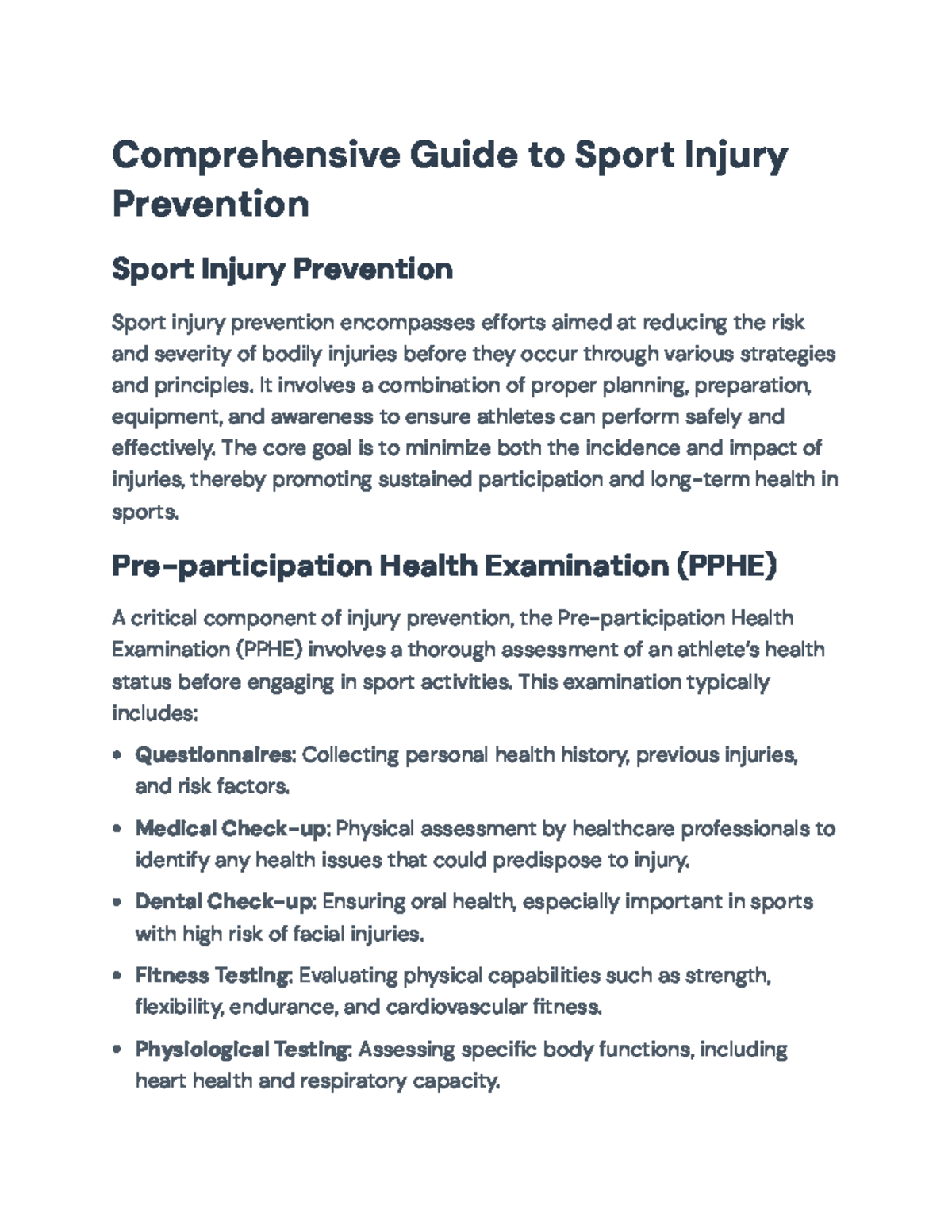 Comprehensive Guide to Sports Injury Prevention Strategies ...