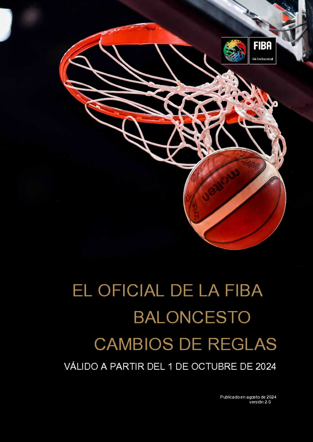 Reglas fiba 2024 - Mfwjisrb4 - VÁLIDO A PARTIR DEL 1 DE OCTUBRE DE 2024 BALONCESTO EL OFICIAL DE ...