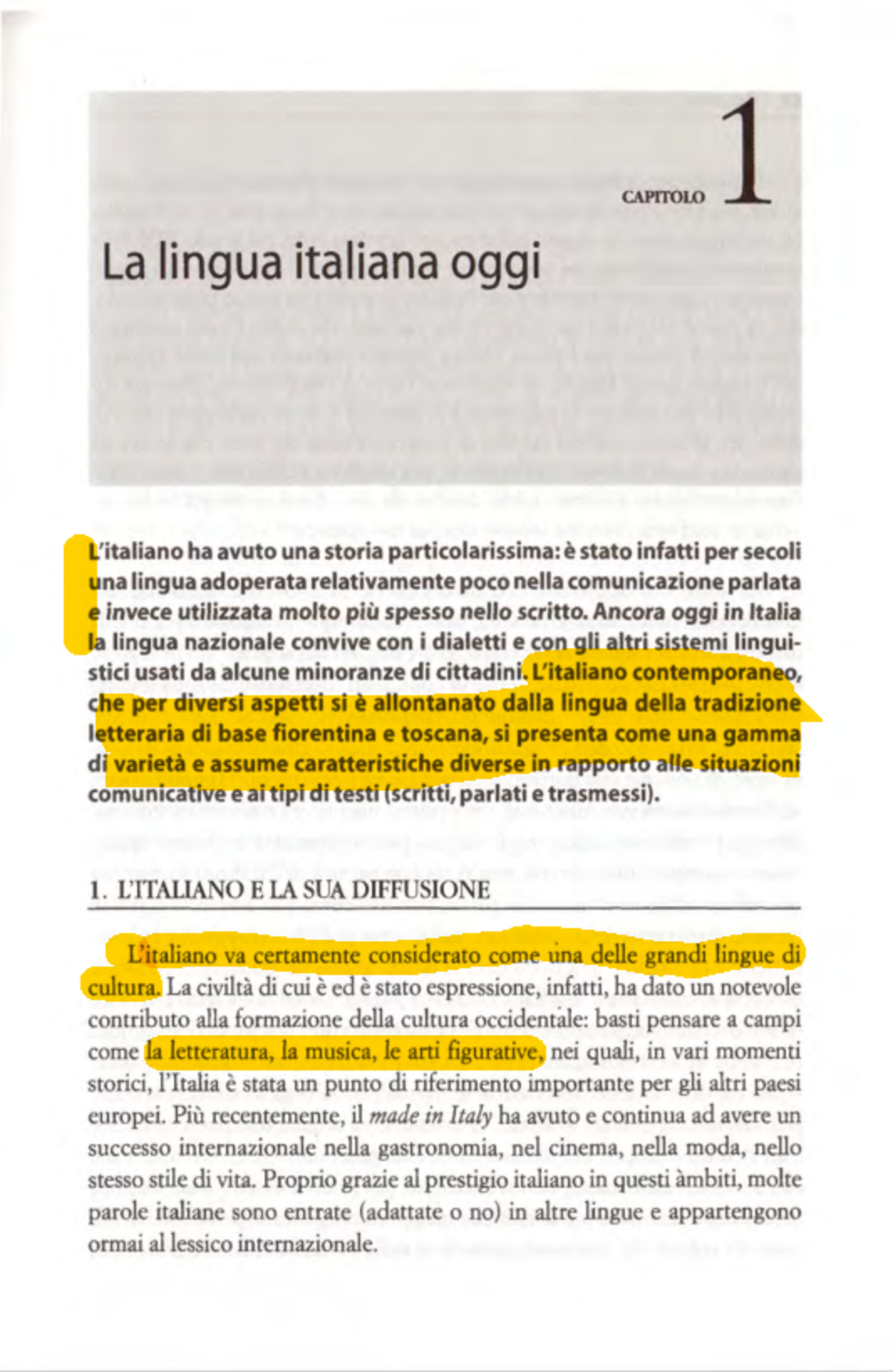 Cap. I D'Achille - Dialetti Italiani e Loro Classificazione - Studocu