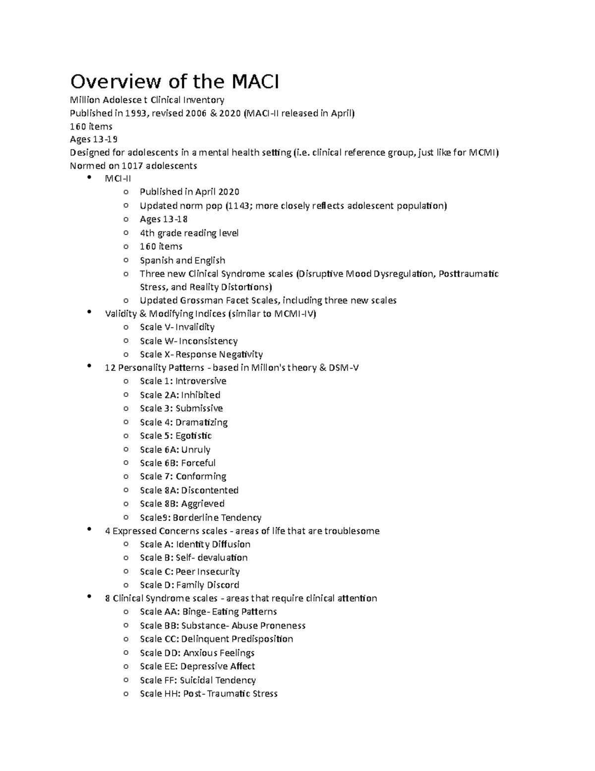 MACI Overview: Background, Description, Strengths & Weaknesses Analysis ...