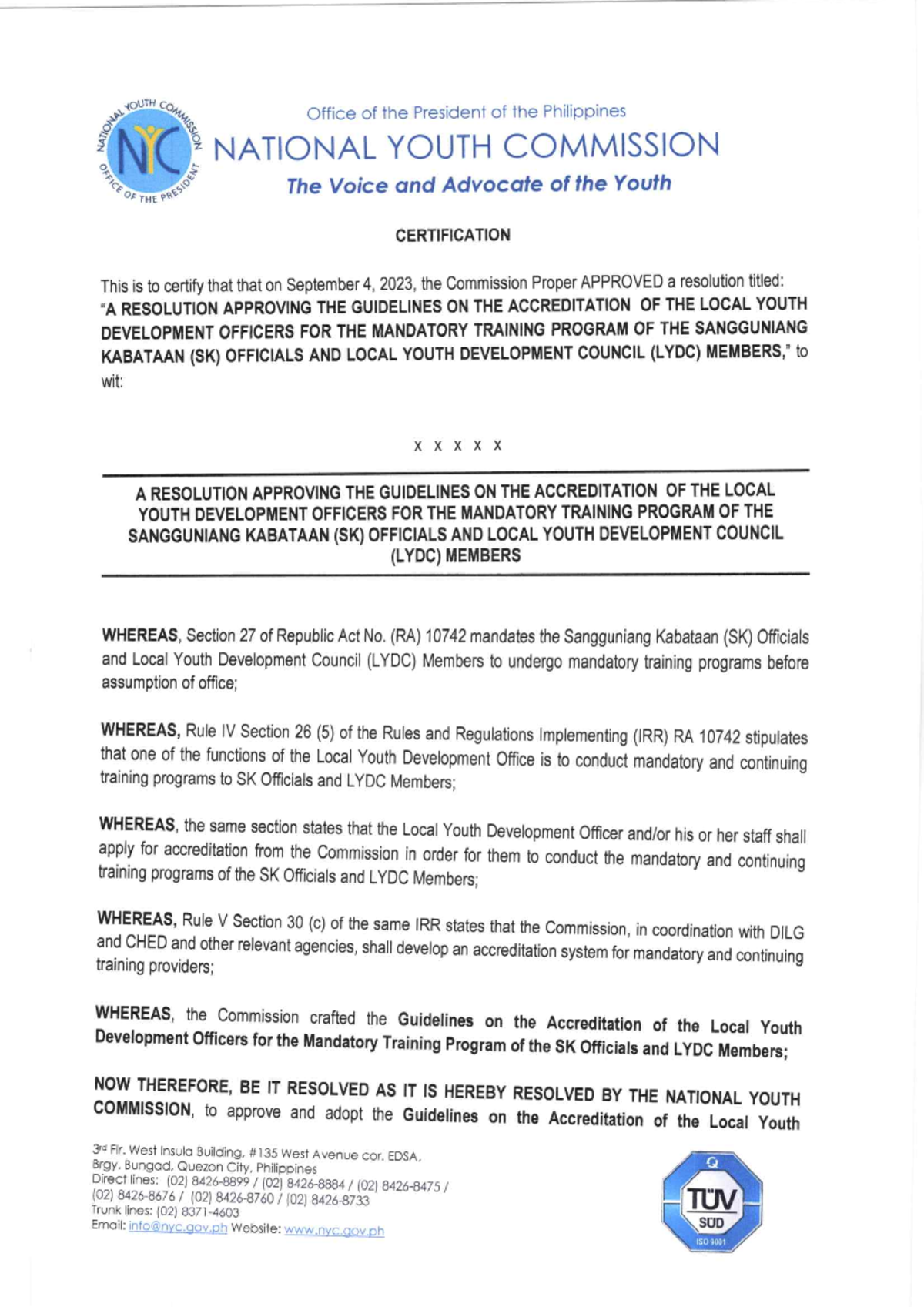 Accreditation System for LYDOs for SKMT merged - Office of the ...