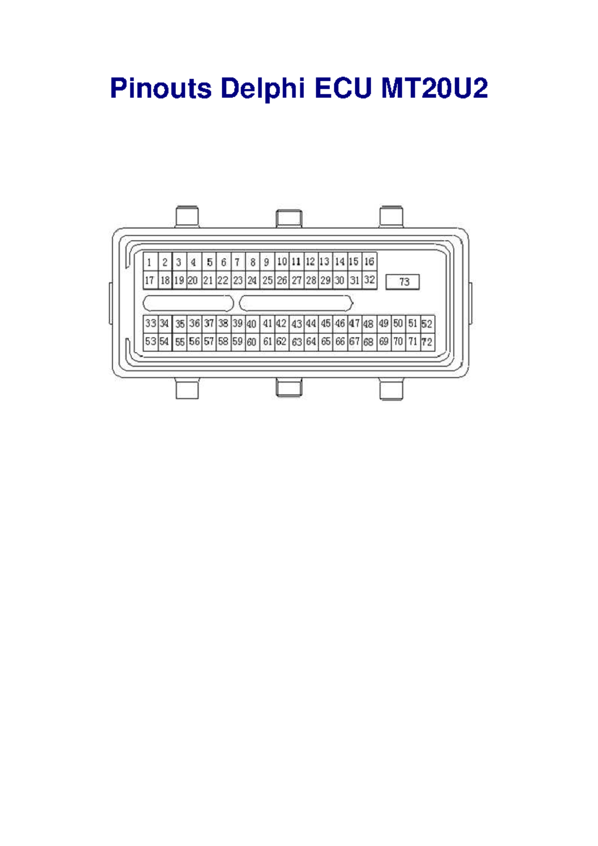 Great Wall Delphi ECU MT20U2 Circuit Diagrams and Pinouts - Studocu
