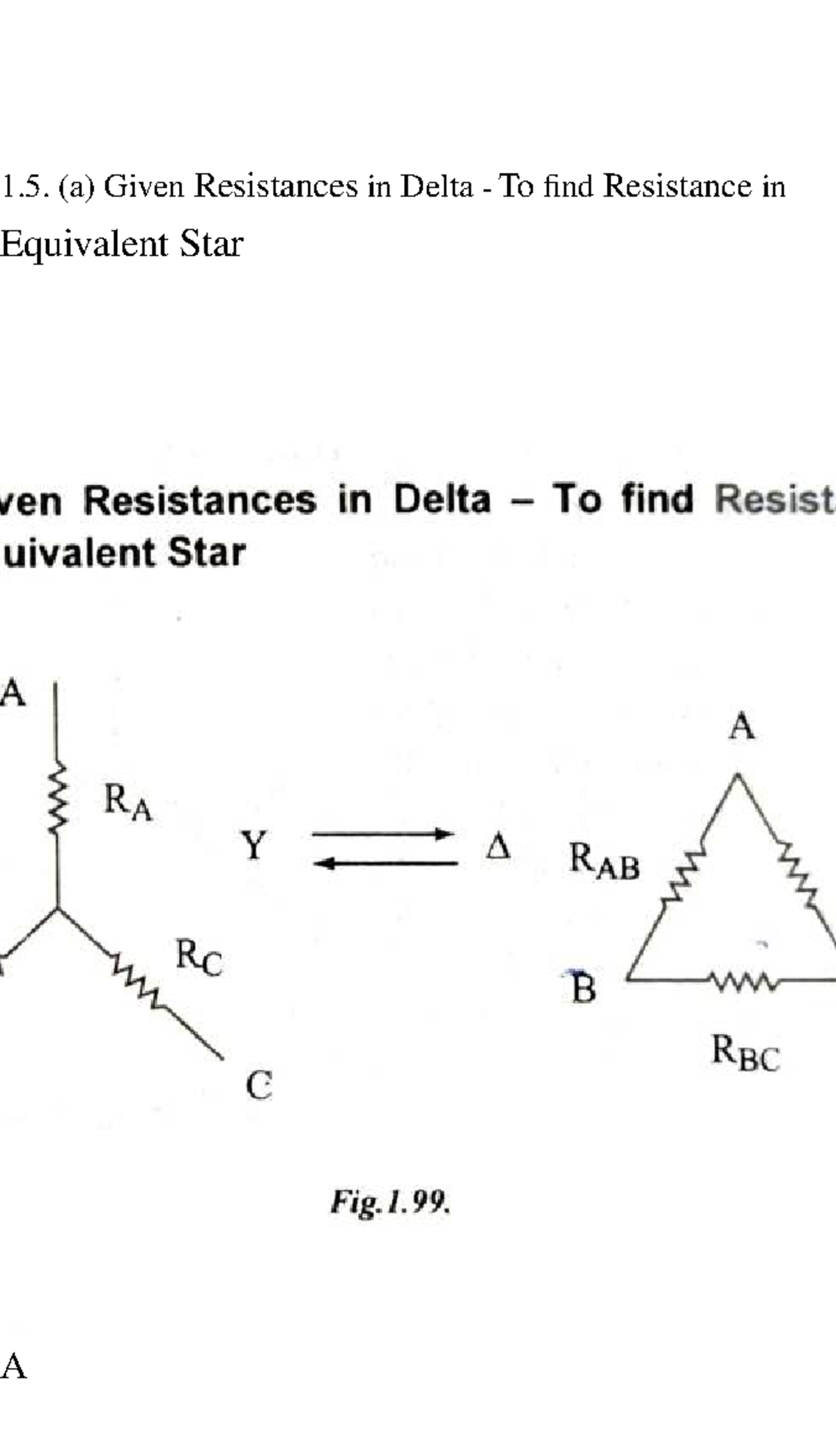 Delta to Star Resistance Conversion in D.C. Circuits (1.5) - Studocu