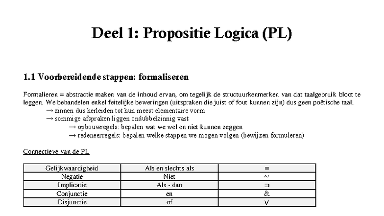 Propositie Logica (PL) - Oefeningen en Basisprincipes - Studocu