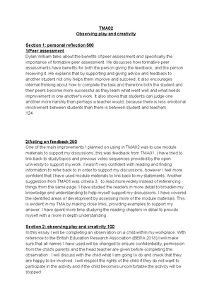 TMA03 - E103 - The Open University - Supporting learning 1 ...