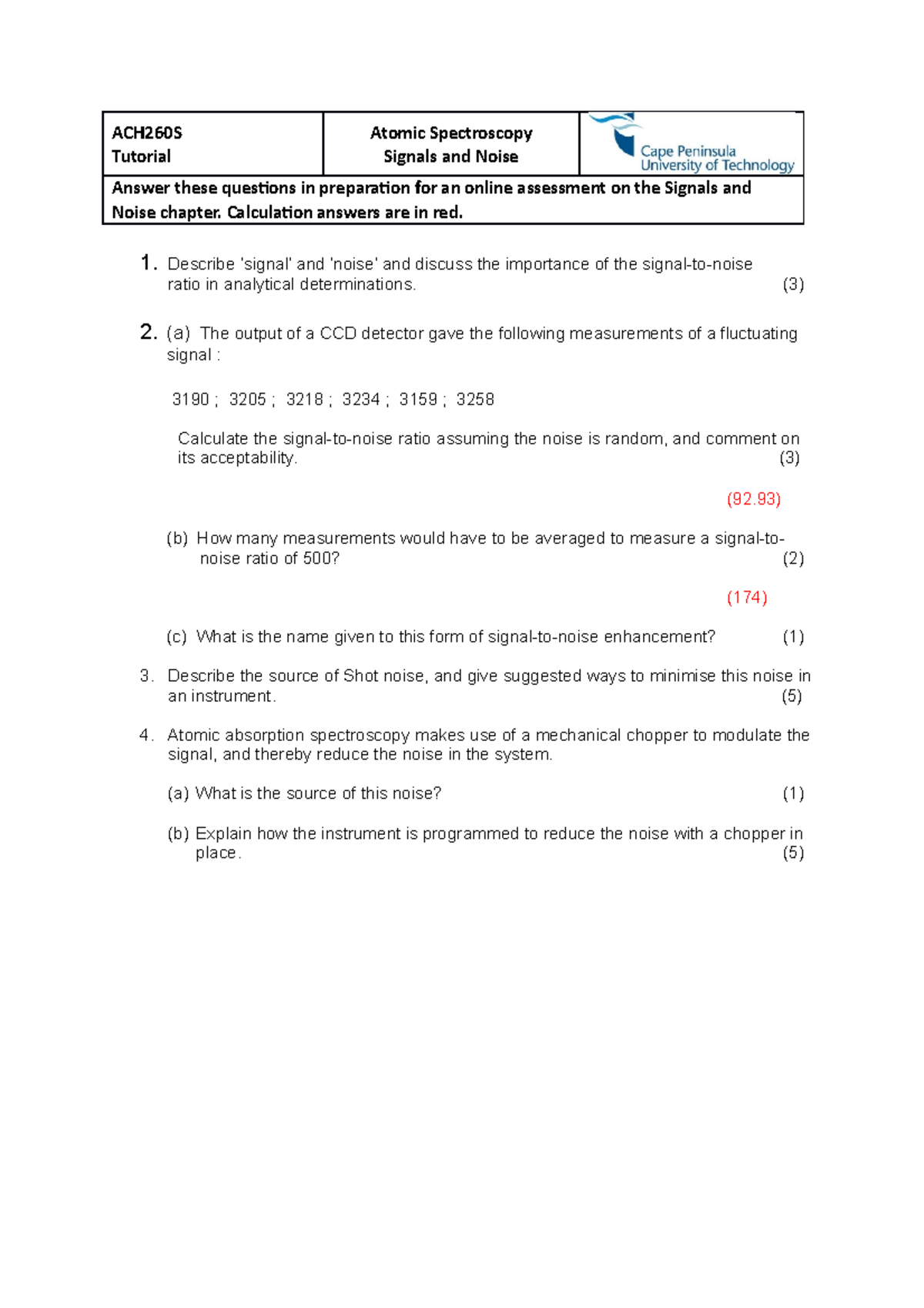 Atomic Assessment tutorial practice problems for term 1 test for the ...