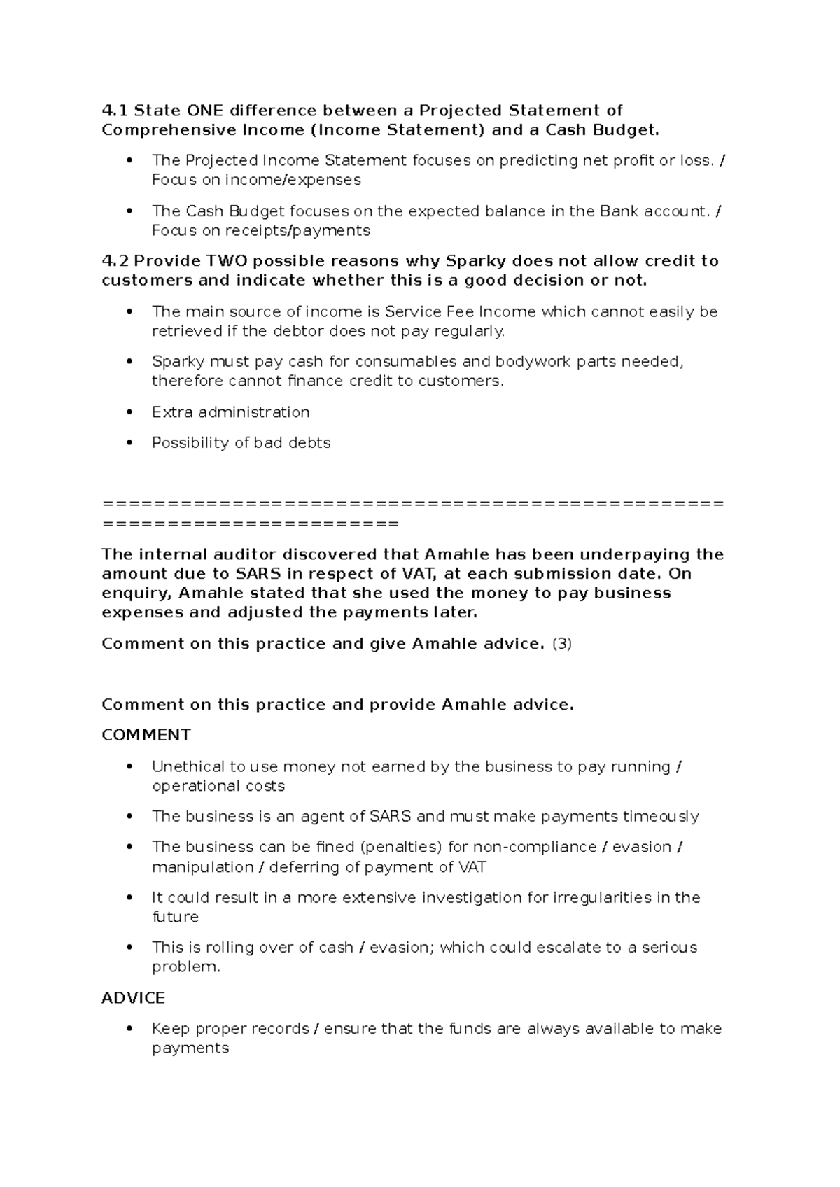 Accounting Term 3 SBA Study Notes: Key Concepts & Practices - Studocu