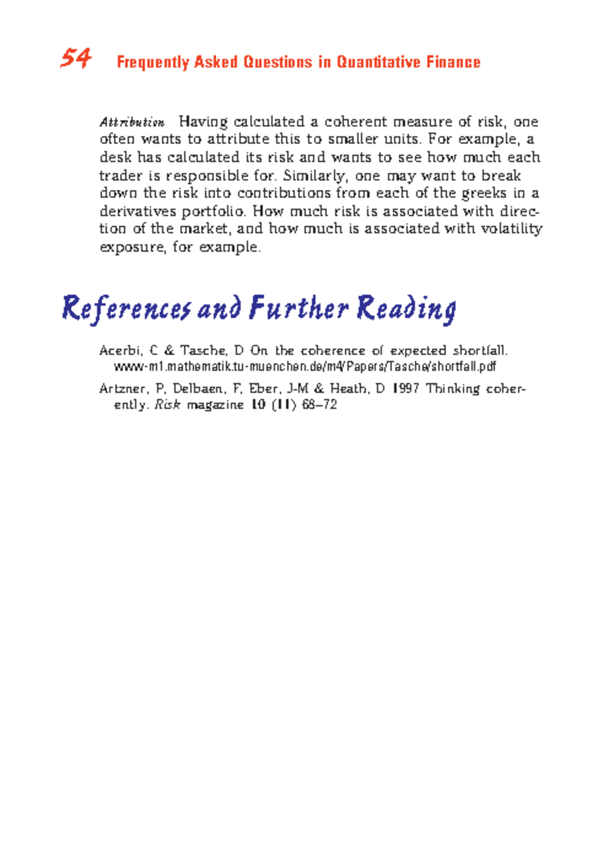 54 FAQs in Quantitative Finance Attribution - Studocu