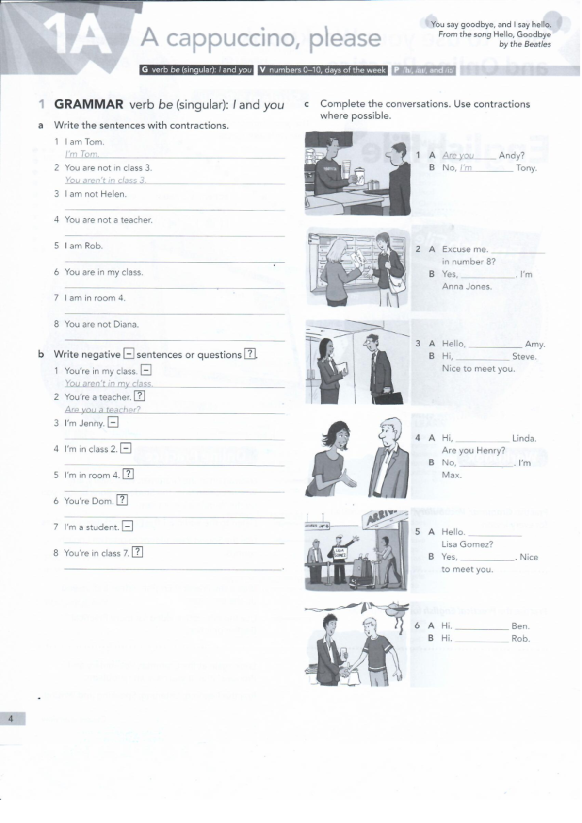 Beginner WB - English-In-Mind: Conversations & Grammar Practice - Studocu