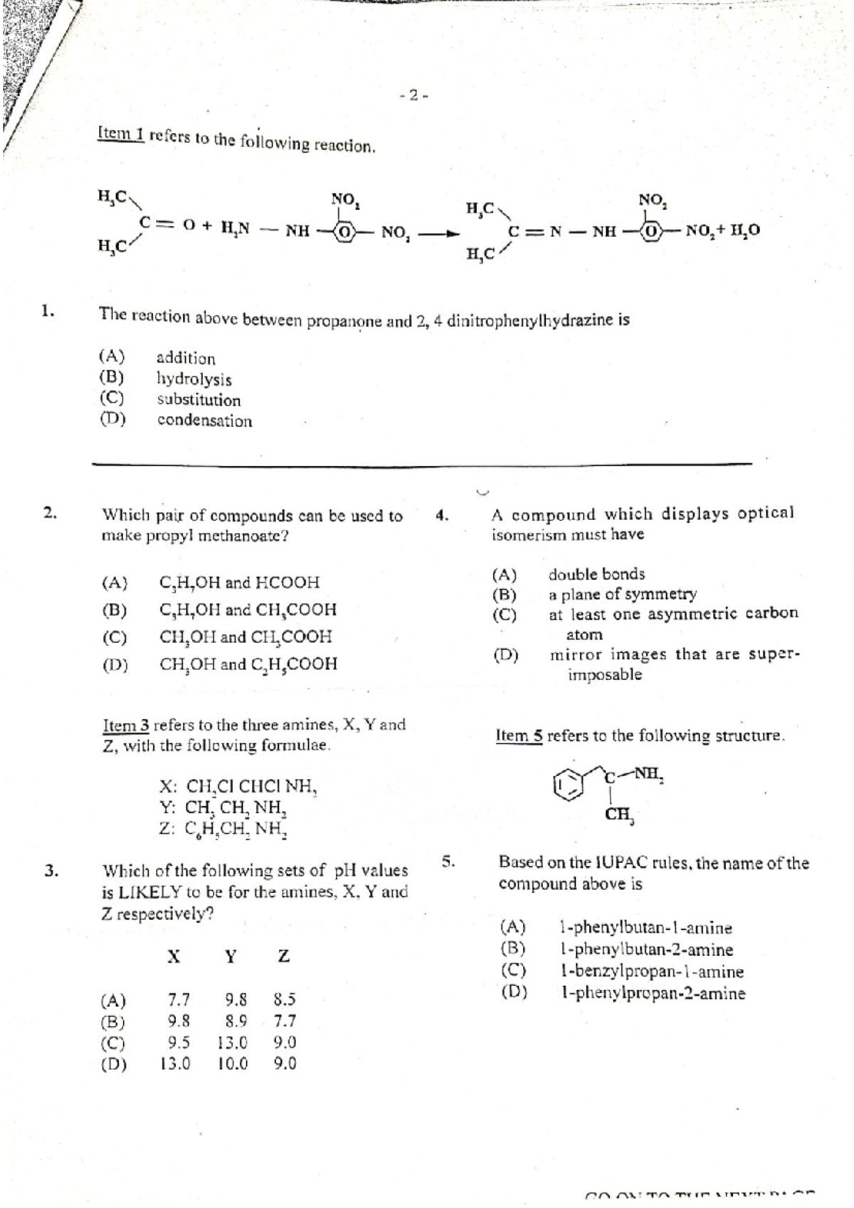 Chem U2P1 2022 - Chemistry Paper 1 Exam Questions and Answers - Studocu