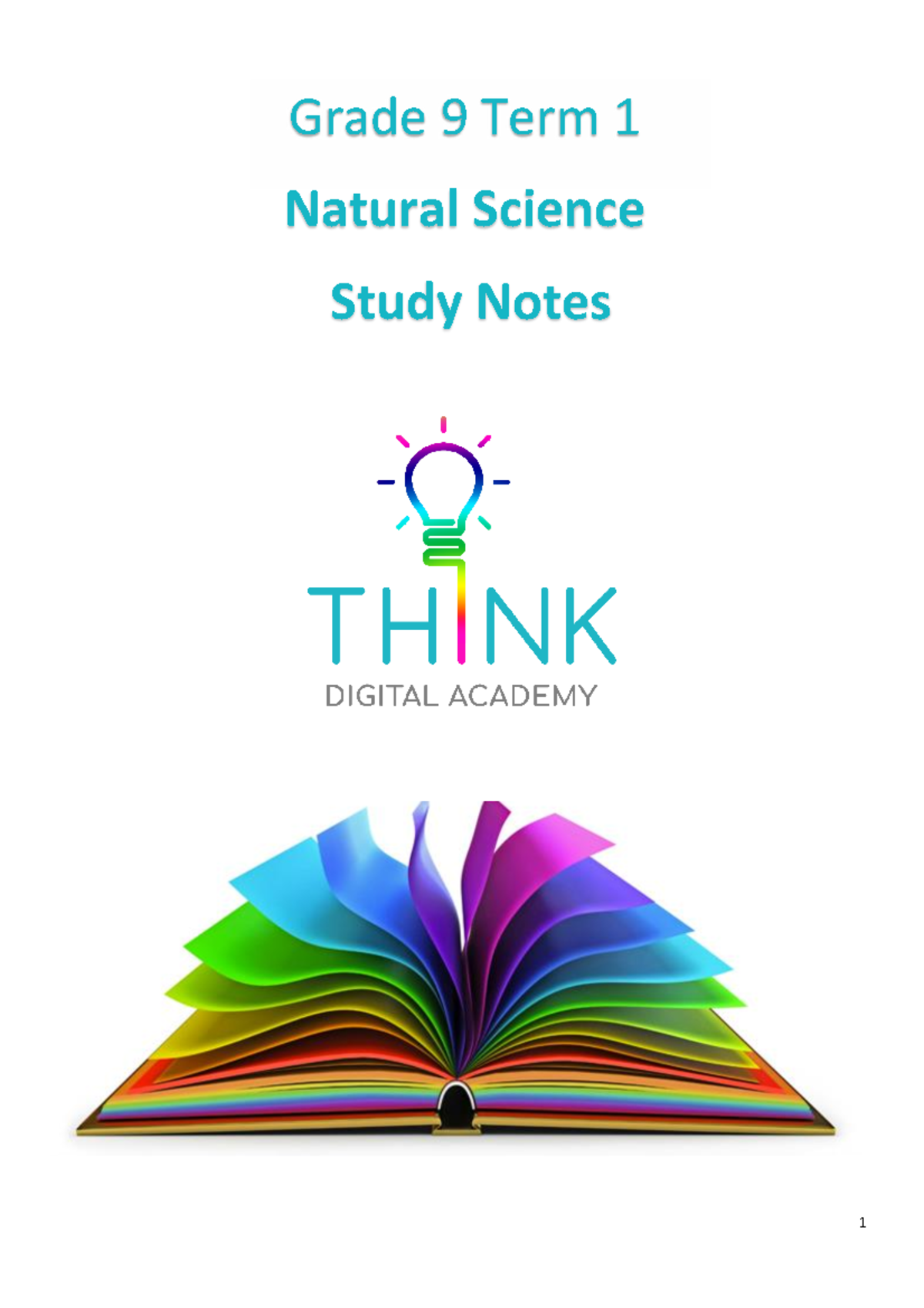 Grade 9 Term 1 Natural Science Study Notes: Cell Structure & Systems ...