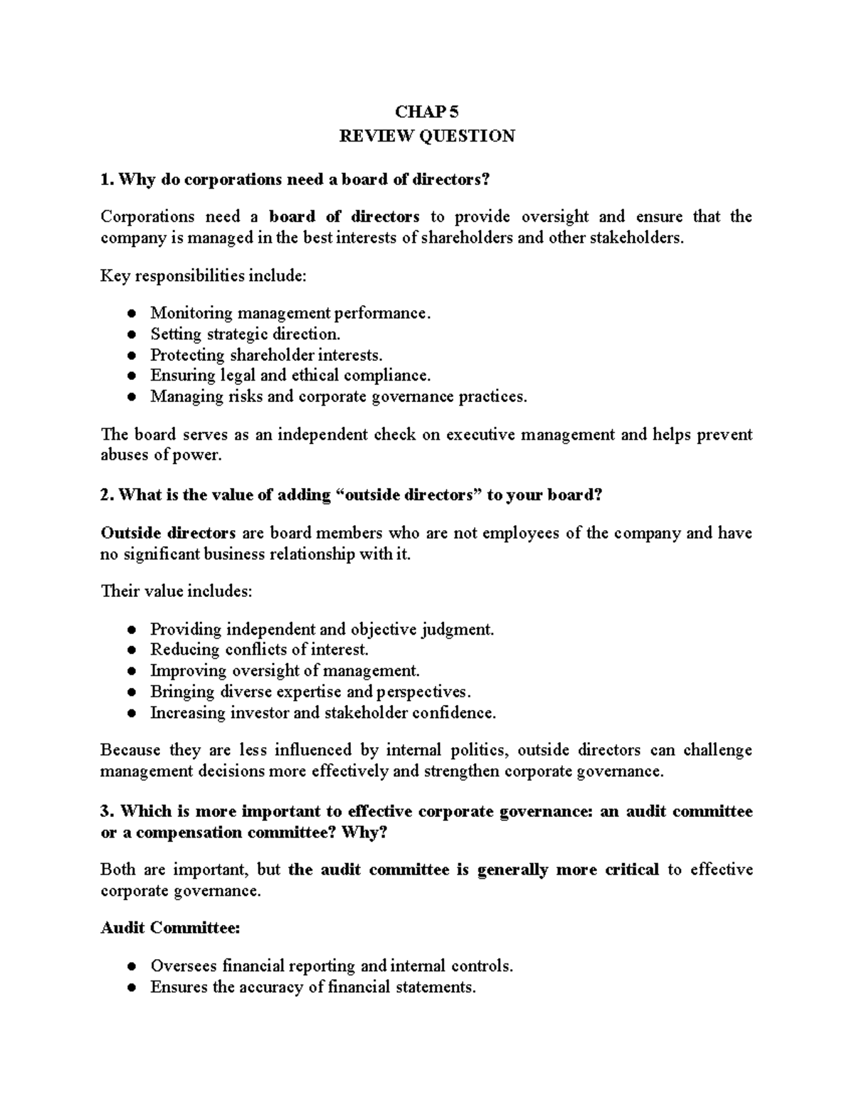 CHAP 5 TEXTBOOK REVIEW QUESTIONS AND ANSWERS - Studocu