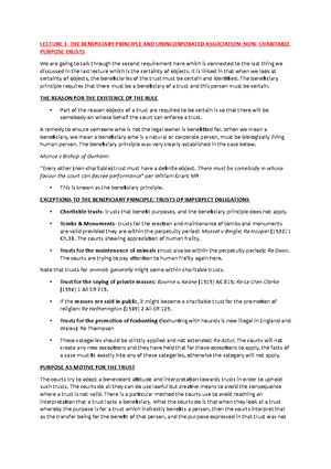 The Re Rose principle: Discuss the rule in Re Rose and consider whether ...