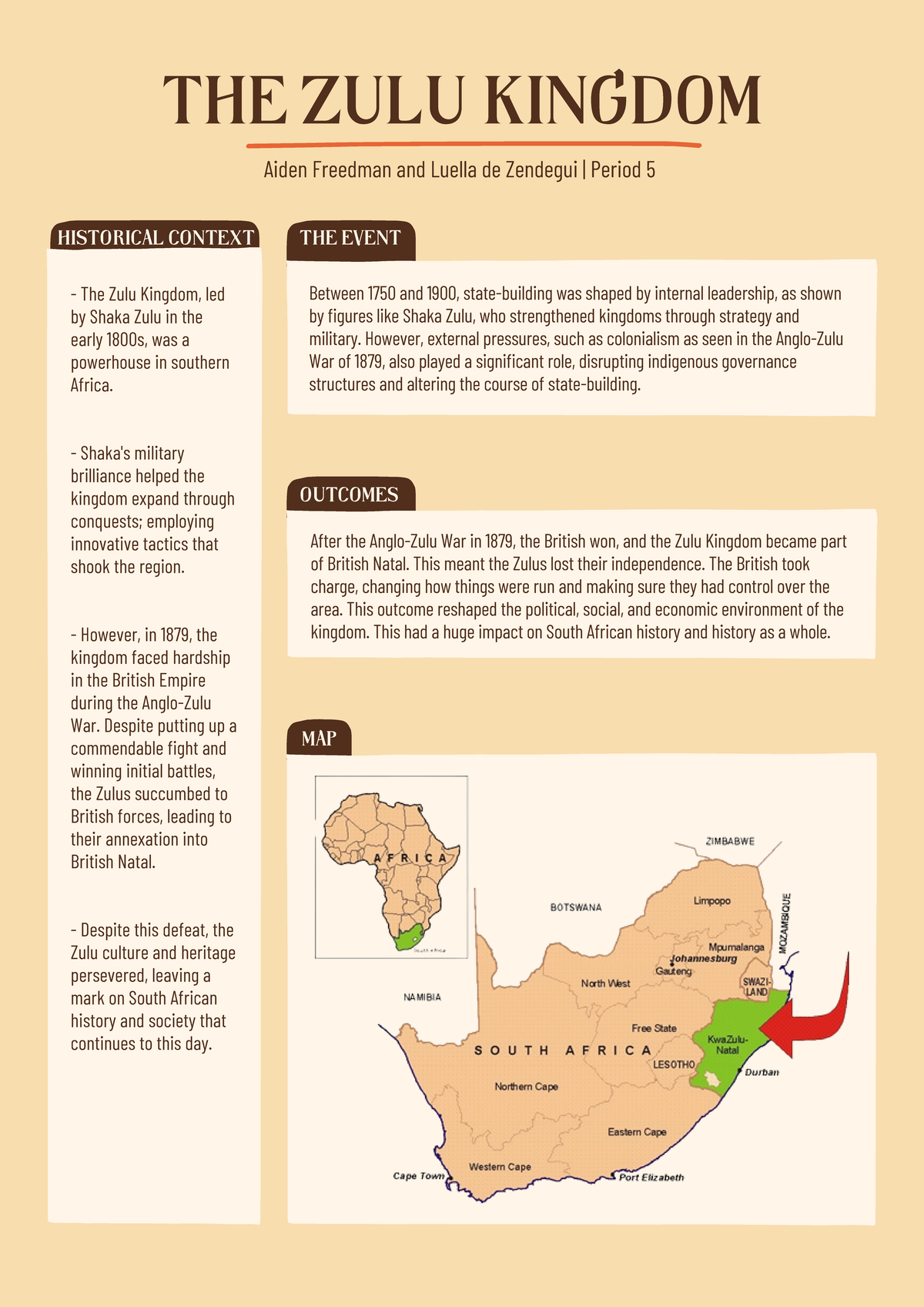 Zulu Kingdom - Project Notes on Historical State-building and War - Studocu