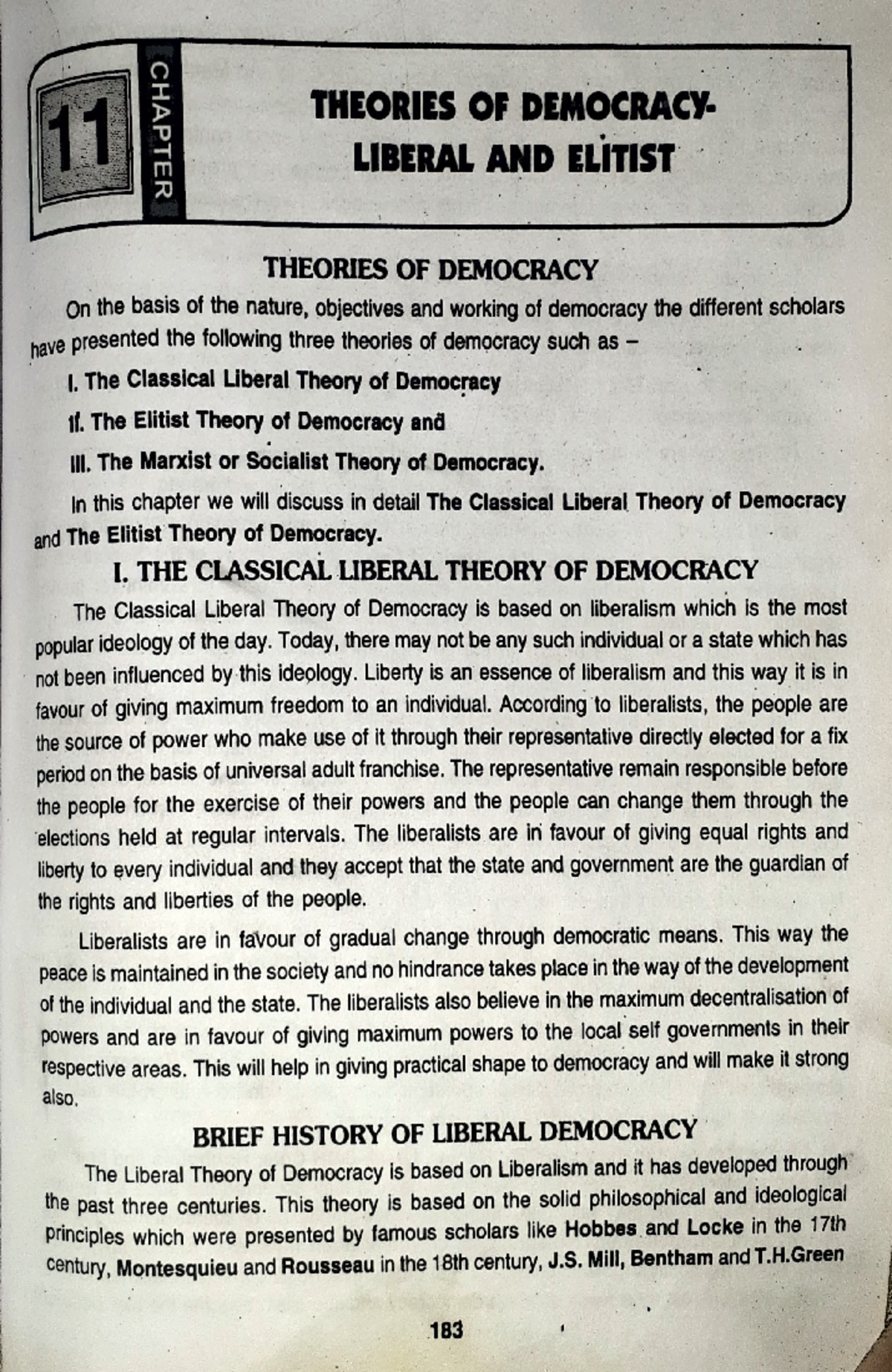 Theories of Democracy: Examining Liberal and Elitist Perspectives ...