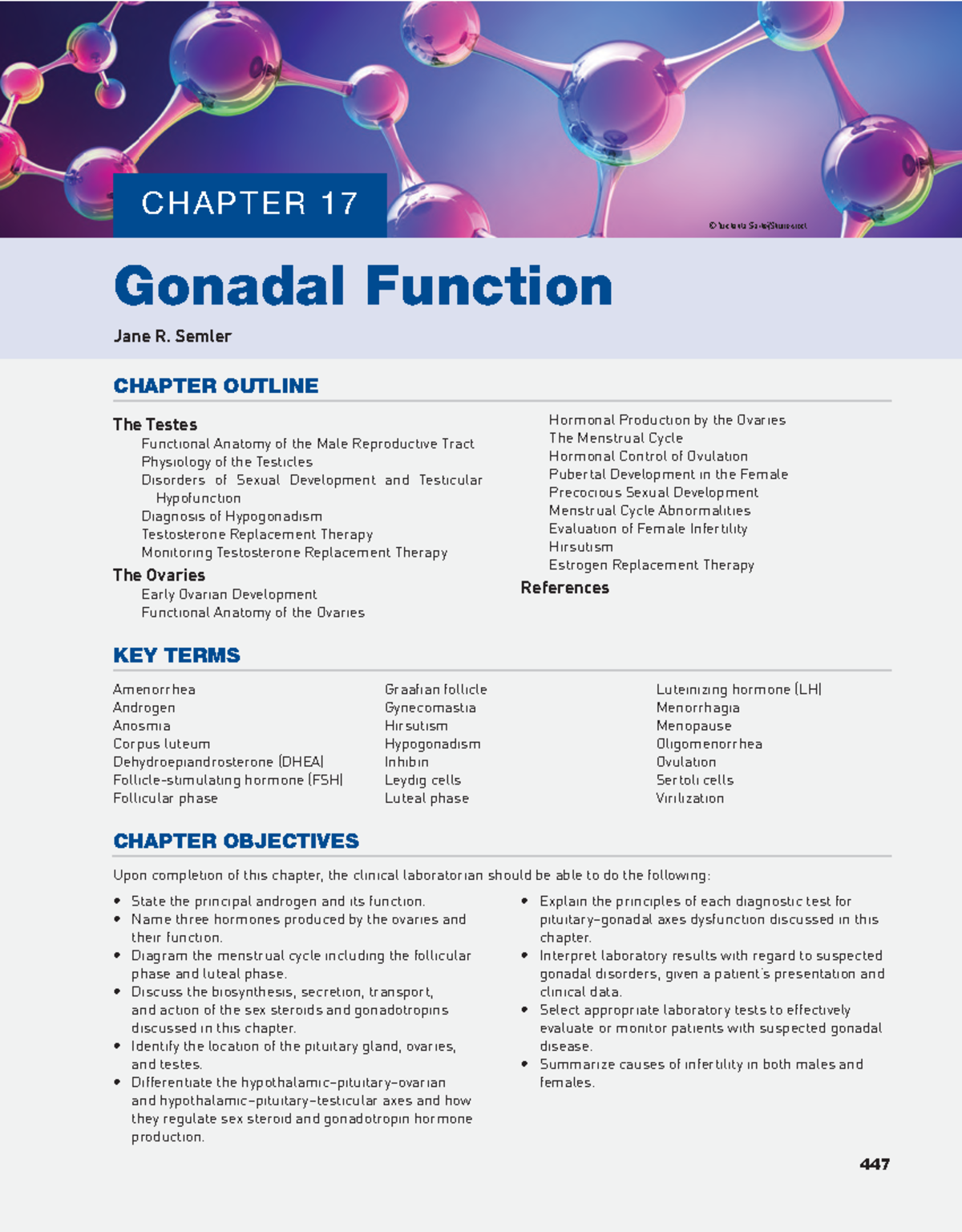 Gonadal-Function - Summary Clinical Chemistry: Principles Techniques and Correlations ...