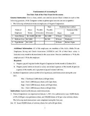 Accounting and finance - AAU - Studocu