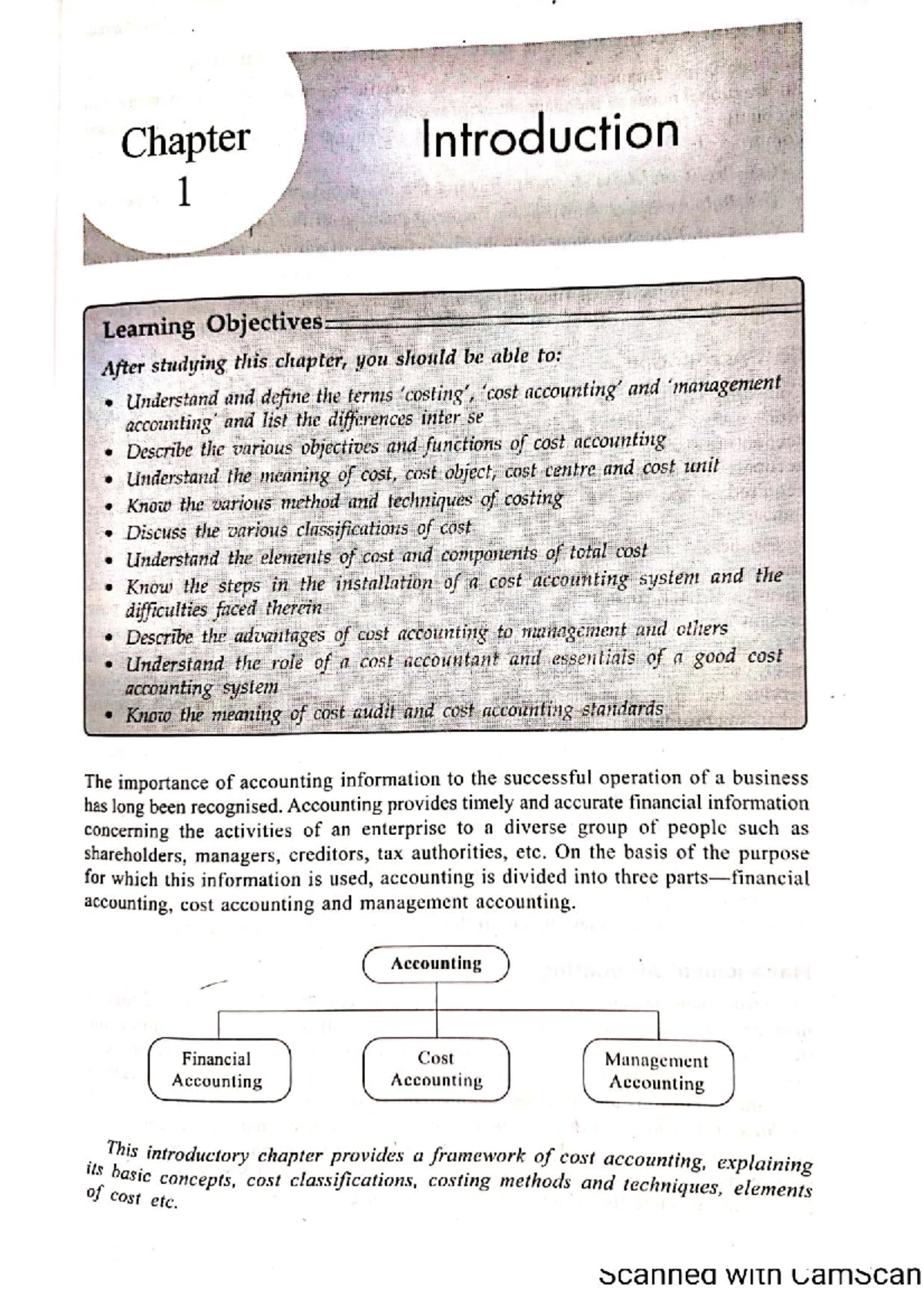 Bcom 2nd year cost accounting unit 1 - UNIT – I INTRODUCTION TO COST ACCOUNTING Definition of ...