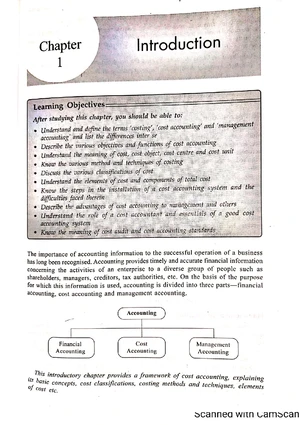 Bcom 2nd year cost accounting unit 1 - UNIT – I INTRODUCTION TO COST ...