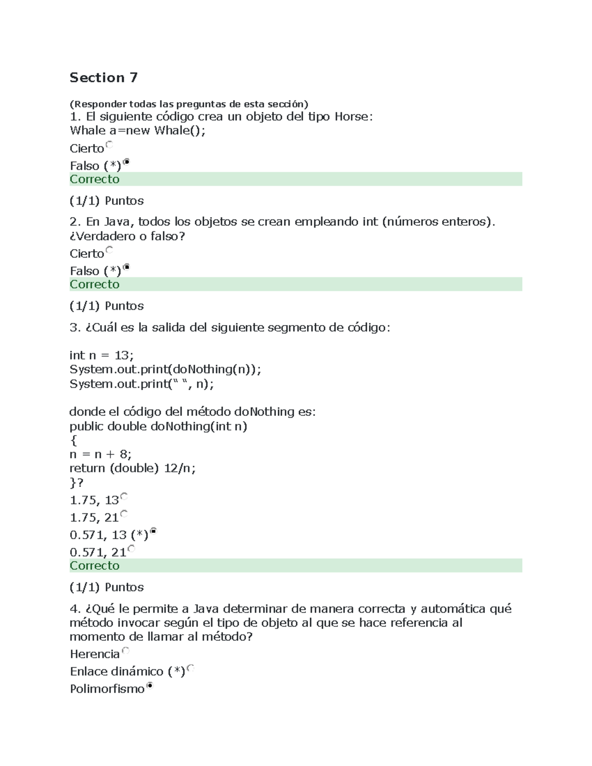 Section 7 - Oracle: Preguntas y Respuestas de Programación en Java - Studocu